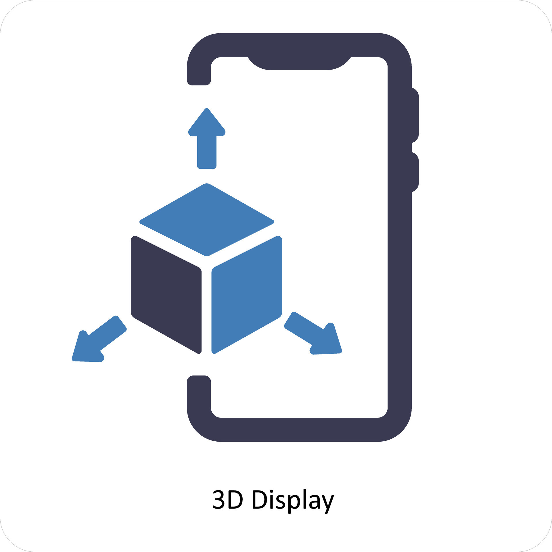 3D Display and virtual reality icon concept 25903904 Vector Art at Vecteezy