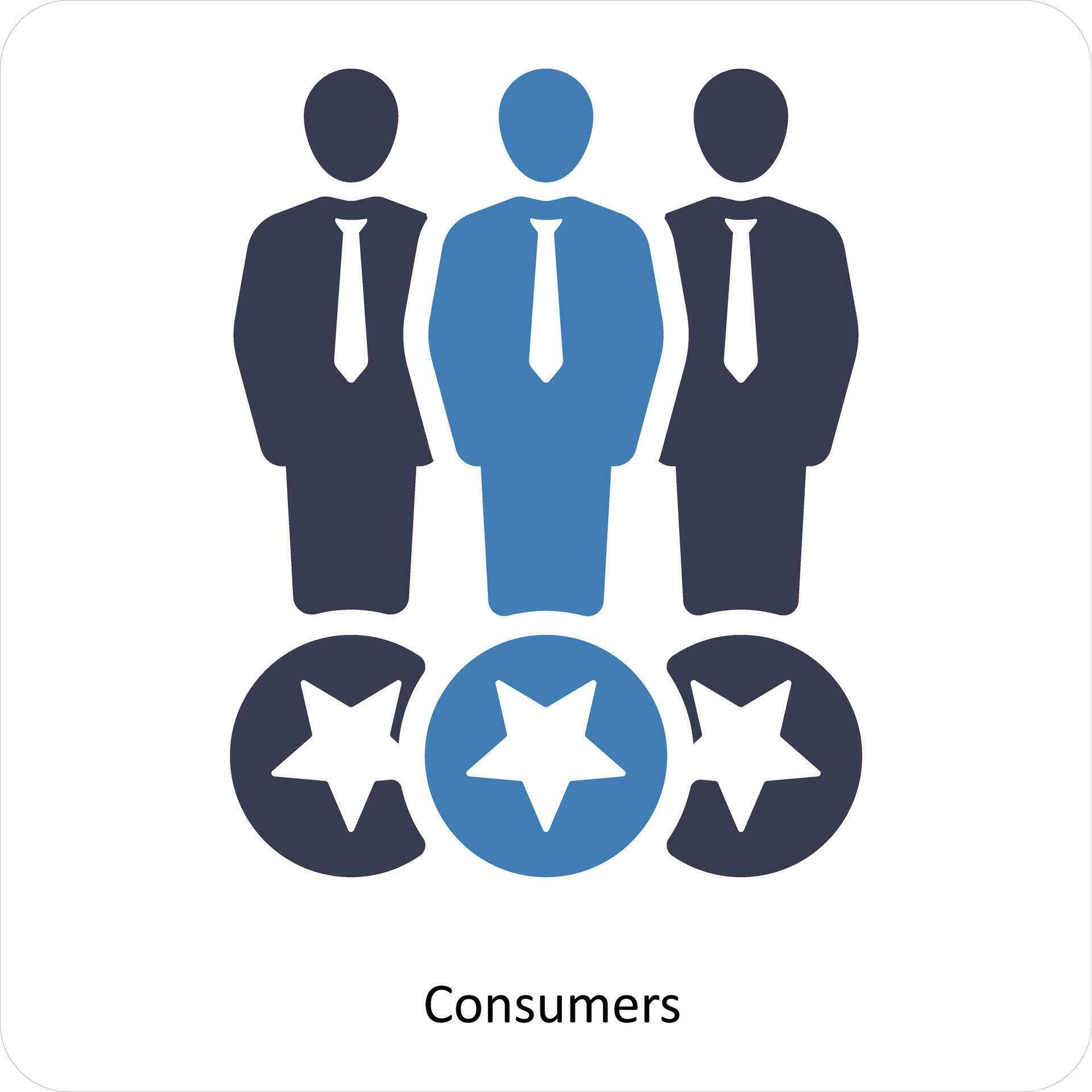 Consumers and community icon concept 25903958 Vector Art at Vecteezy