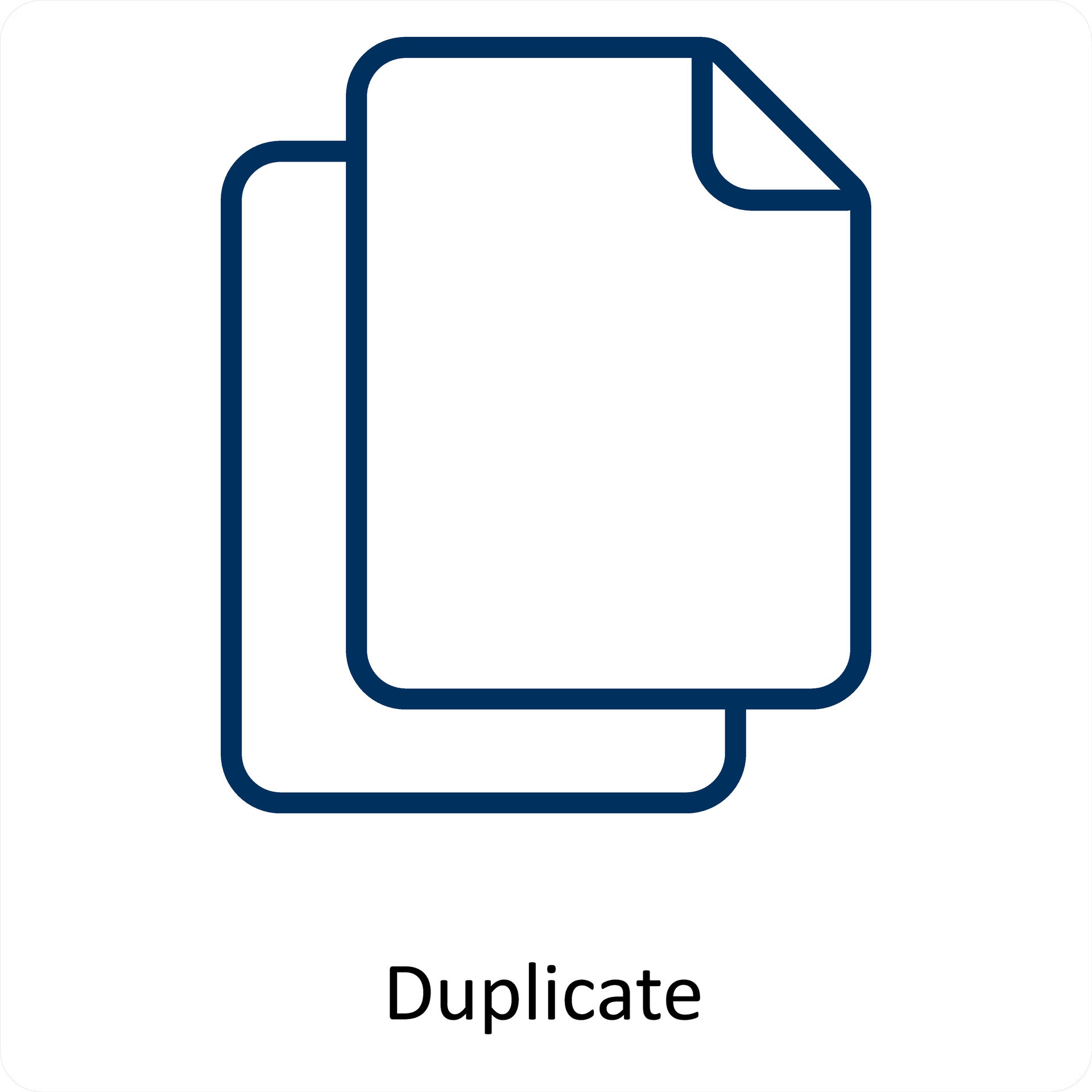 duplicate and file icon concept 25904002 Vector Art at Vecteezy