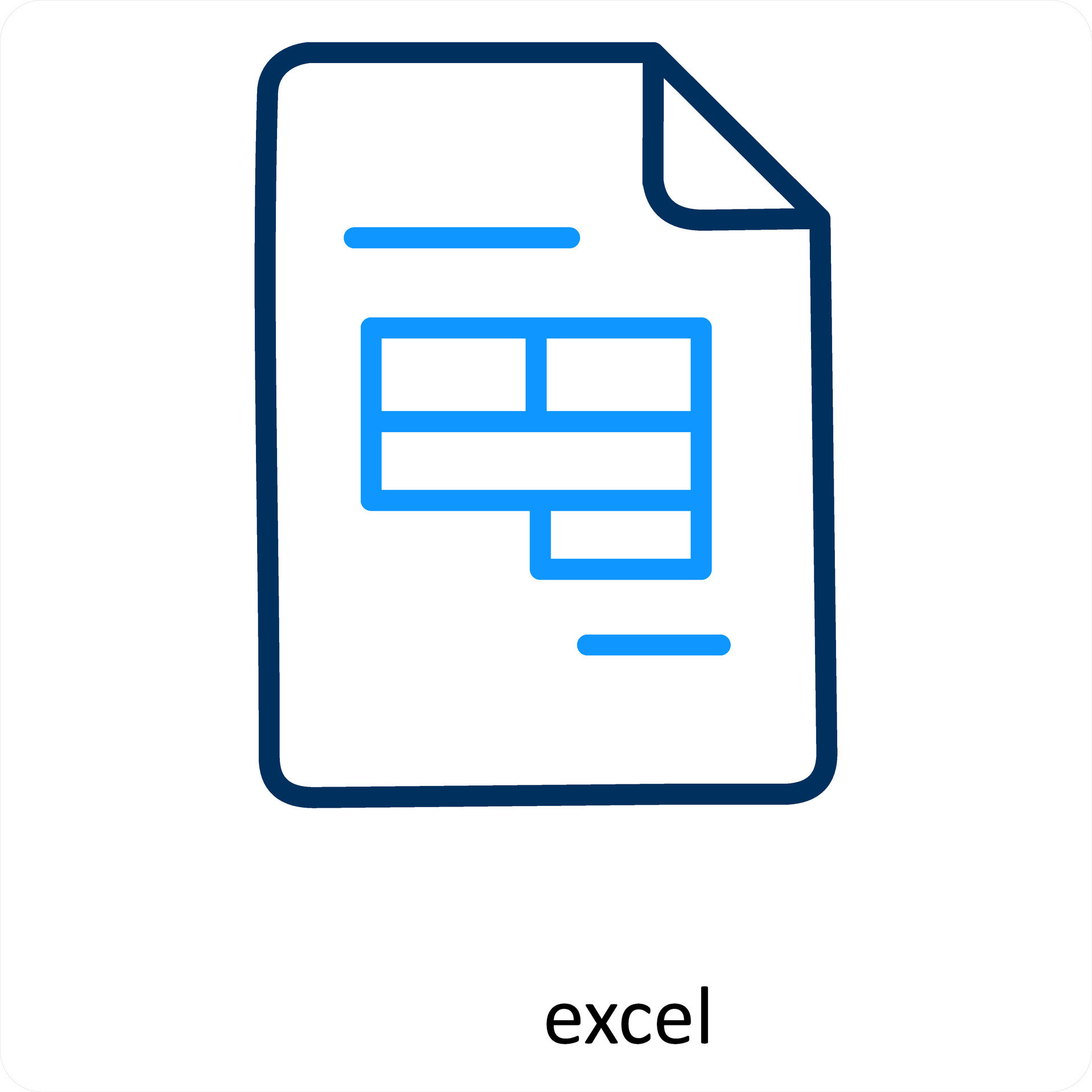 excel and database icon concept 25904059 Vector Art at Vecteezy