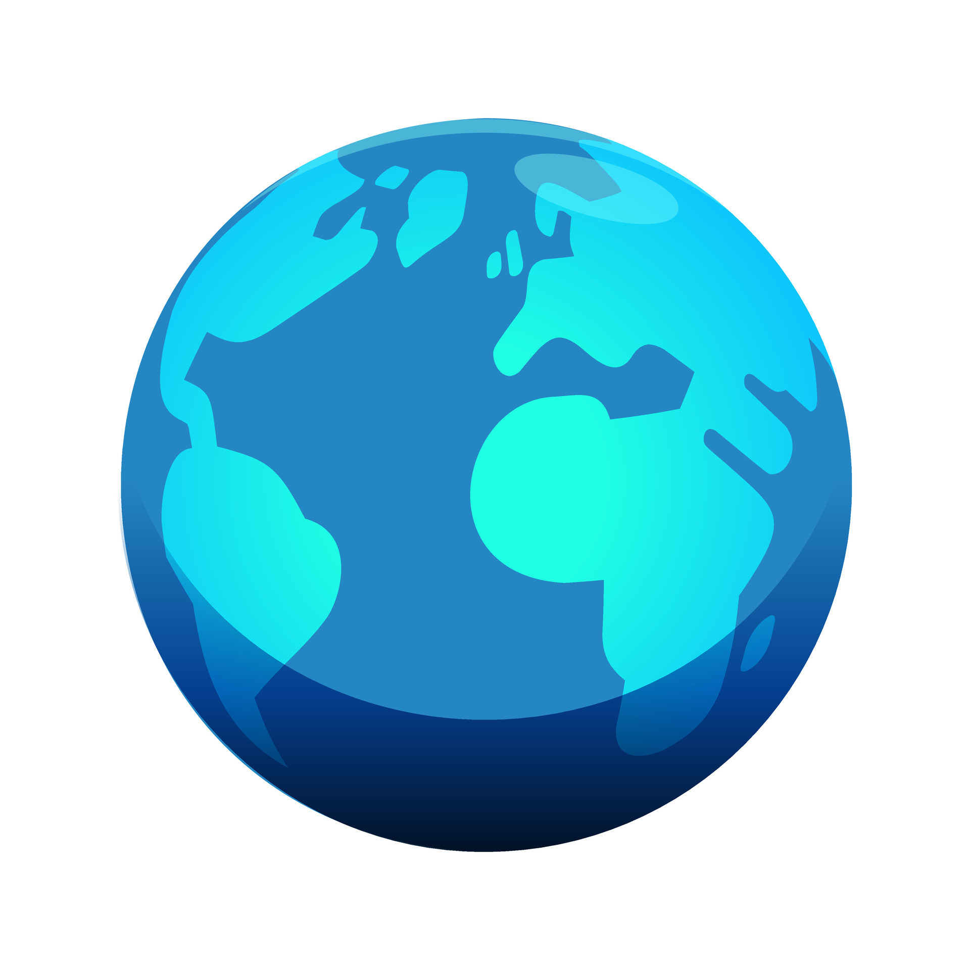 Simple stylized earth vector design 25909185 Vector Art at Vecteezy
