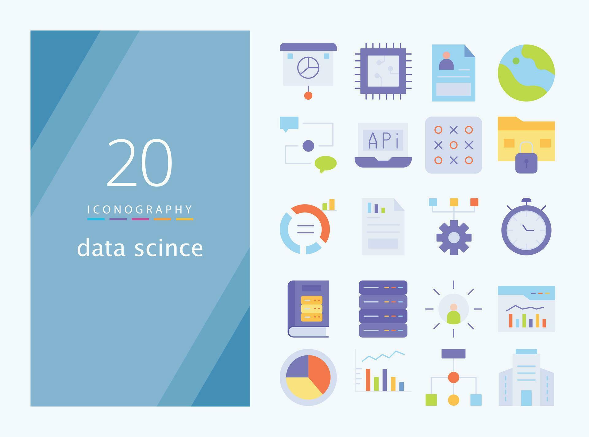 data science flat icon for download 25910346 Vector Art at Vecteezy