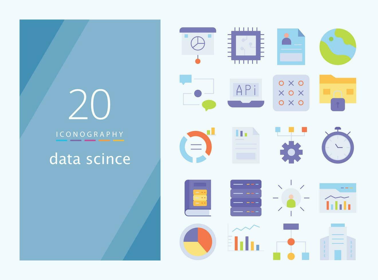data science flat icon for download 25910346 Vector Art at Vecteezy