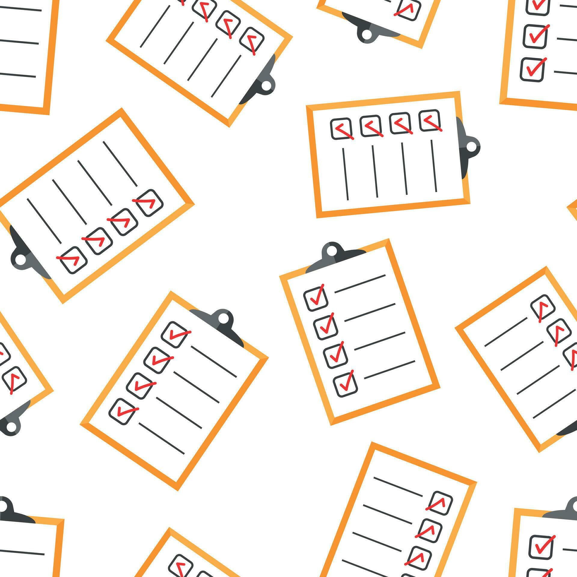 To do list seamless pattern background. Business flat vector ...