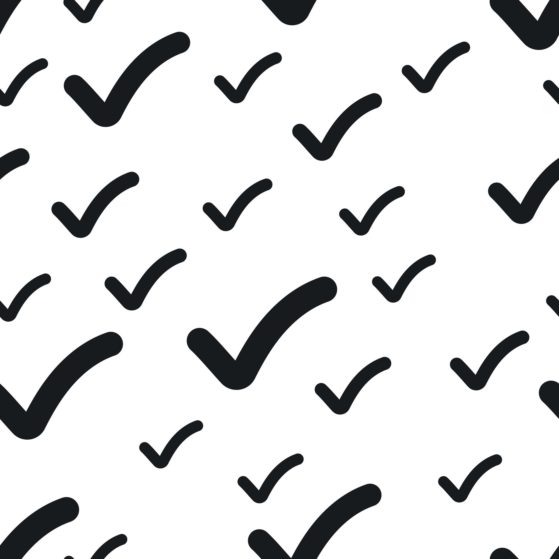 Check mark button seamless pattern. Business concept ok checkbox ...