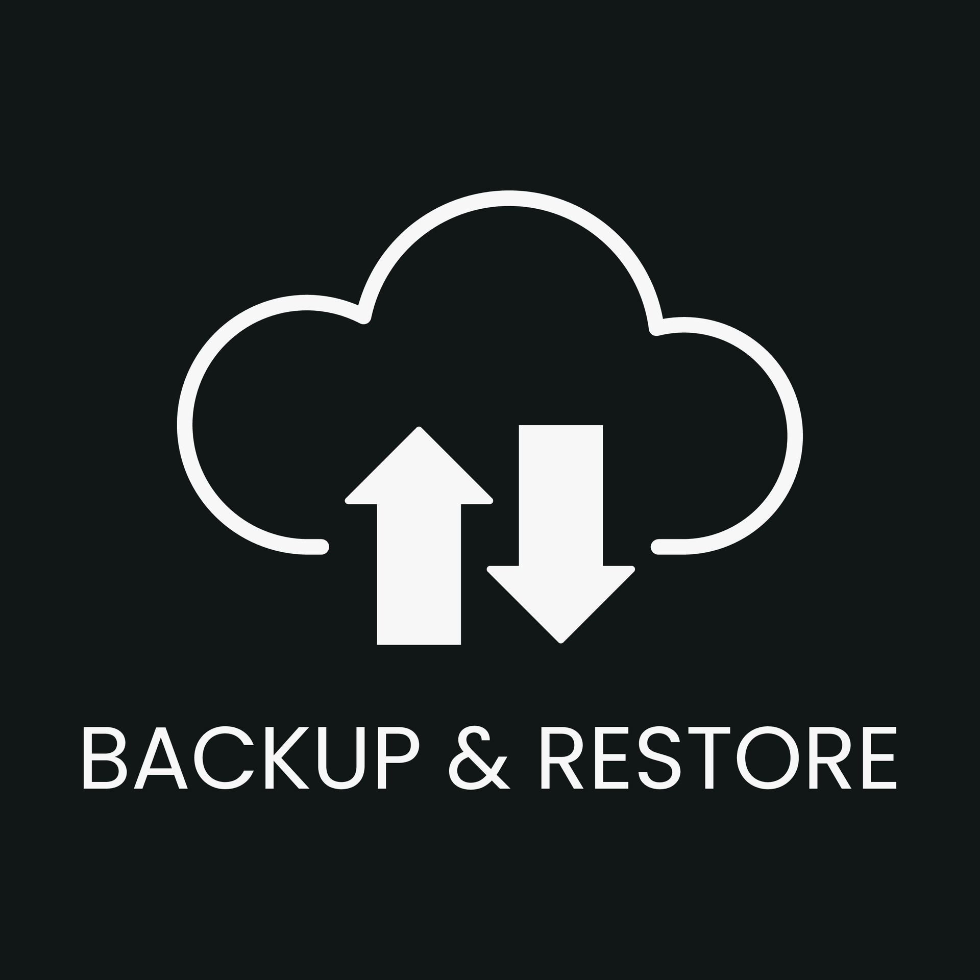 vector icon backup and restore, cloud, web, internet. app black and white 25914848 Vector Art at ...