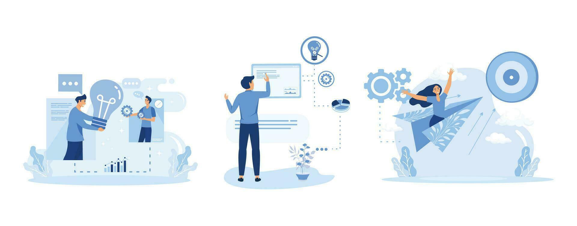 Problem solving skills abstract concept vector illustration. Creative ...