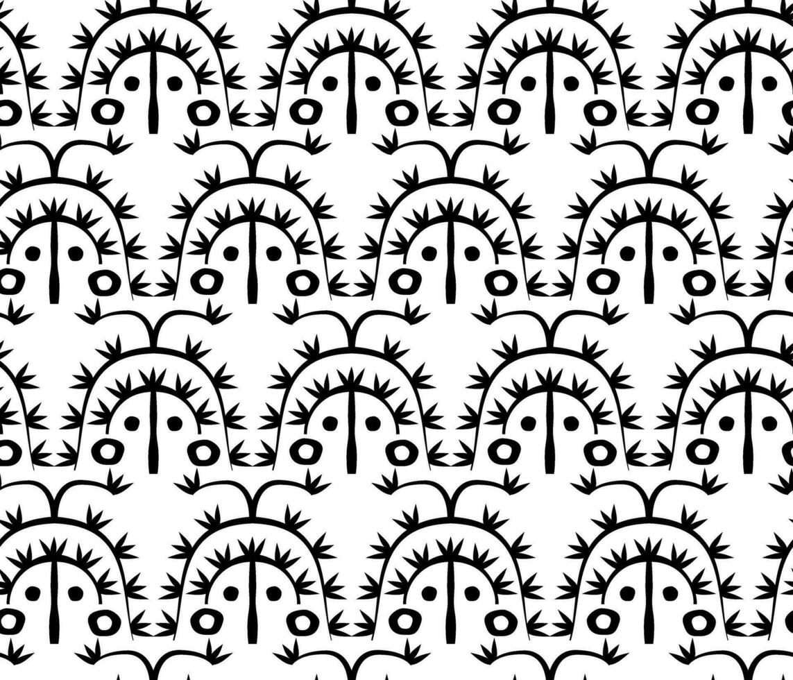 Abstract Monochrome Seamless Ethnic Pattern 25916052 Vector Art At Vecteezy