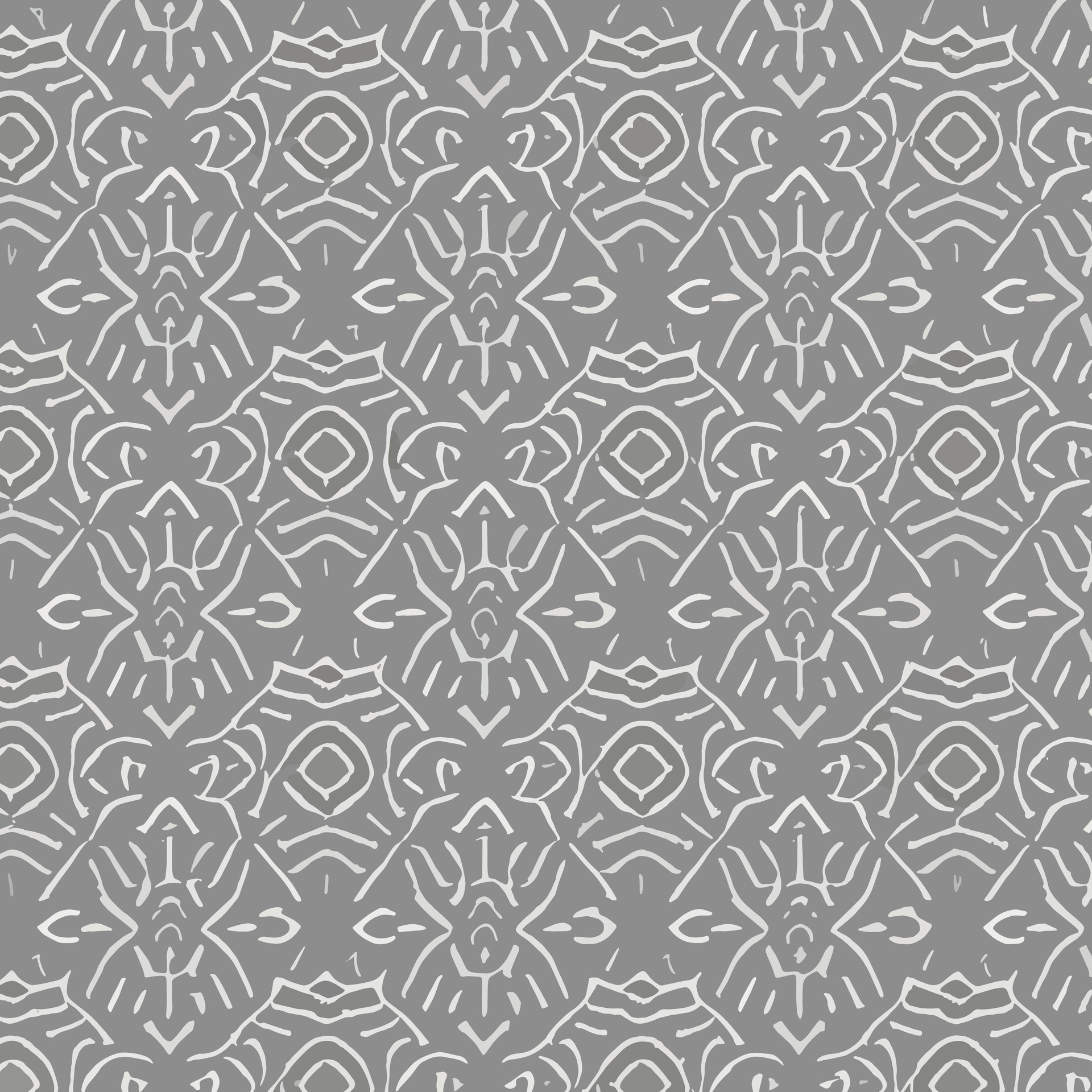 Floral and Geometric Patterns Intertwined. Abstract Intersecting Curves ...