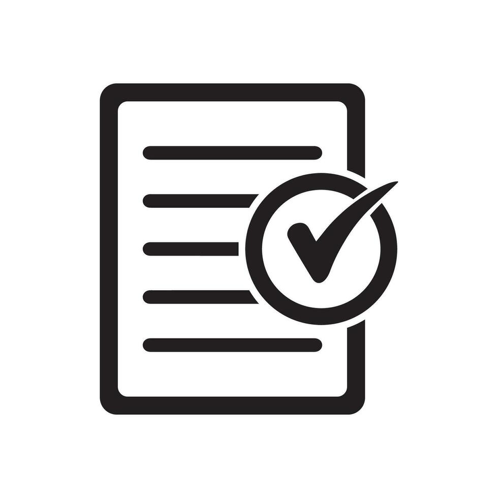 This is checked document vector icon with white background 25916896 ... This is checked document vector icon with white background 25916896 ...