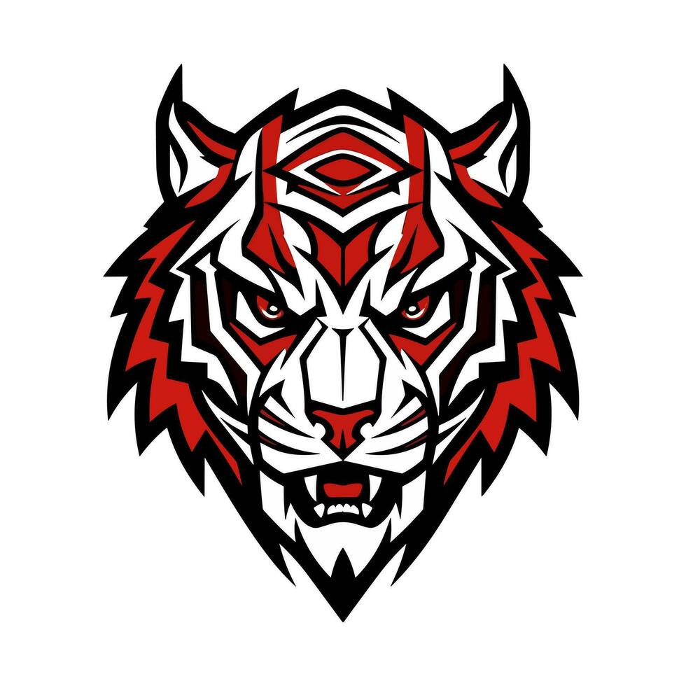Striking hand drawn tiger logo design with intricate details and powerful presence. Ideal for ...