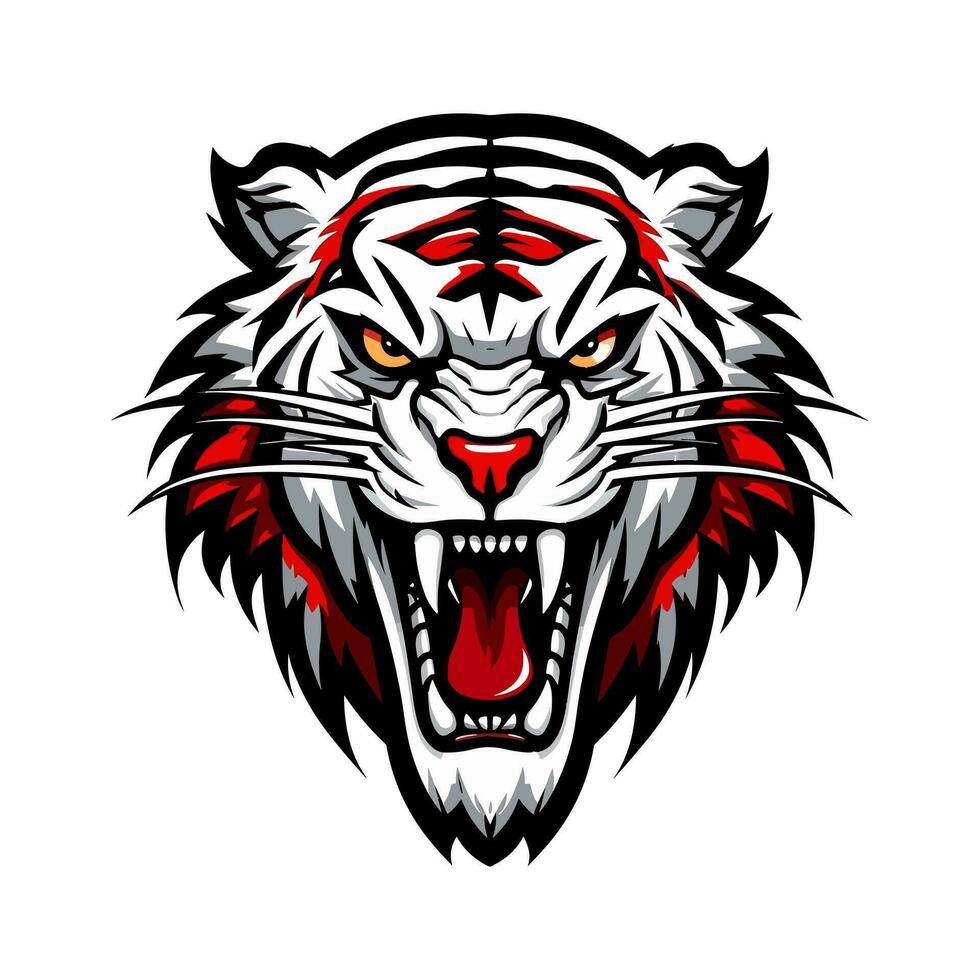 Striking hand drawn tiger logo design with intricate details and powerful presence. Ideal for ...
