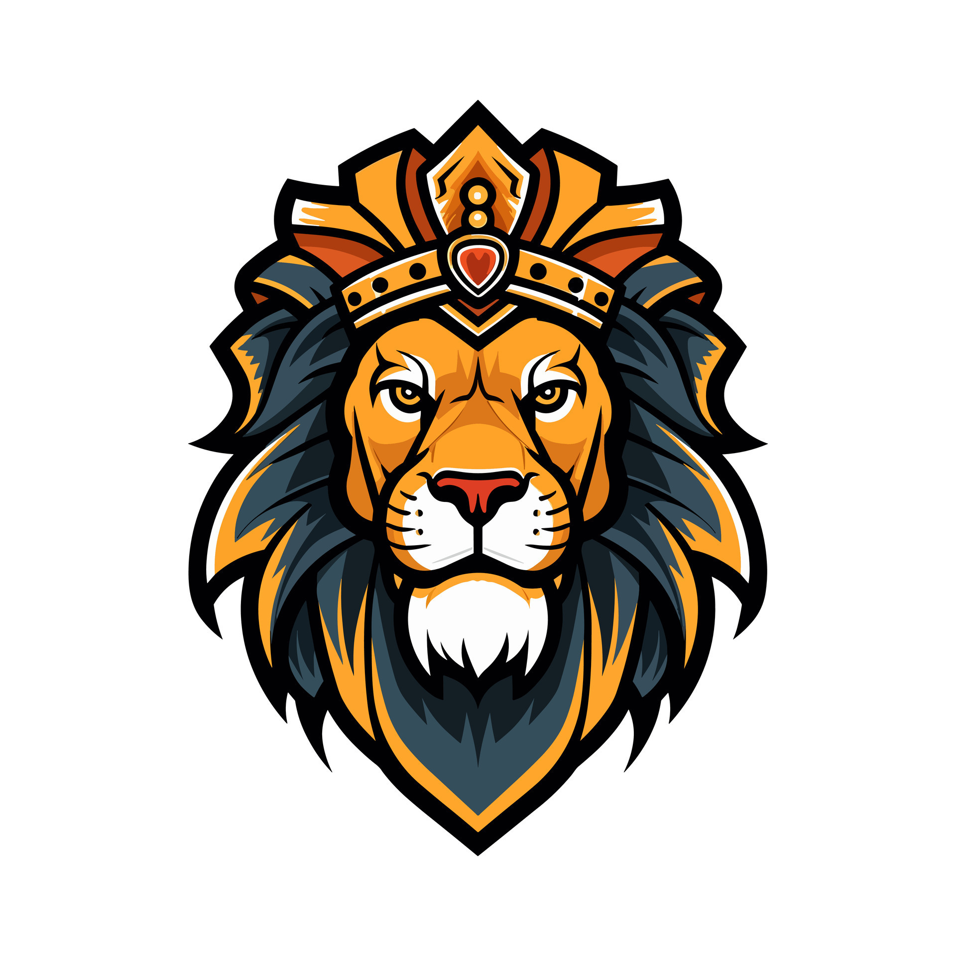 Lion Mascot Clipart