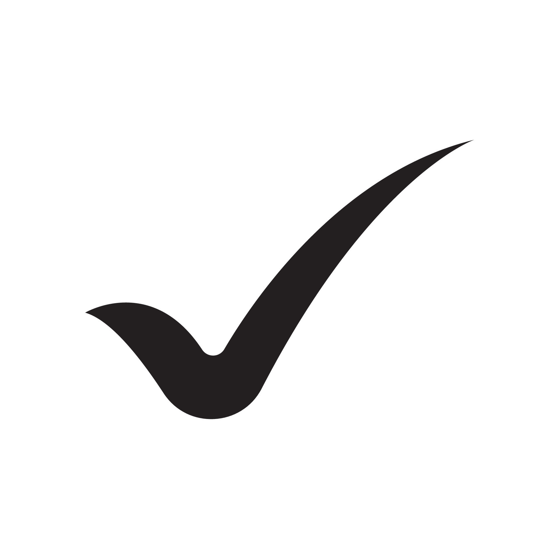 Check Mark vector icon isolated on white background 25919491 Vector Art ...