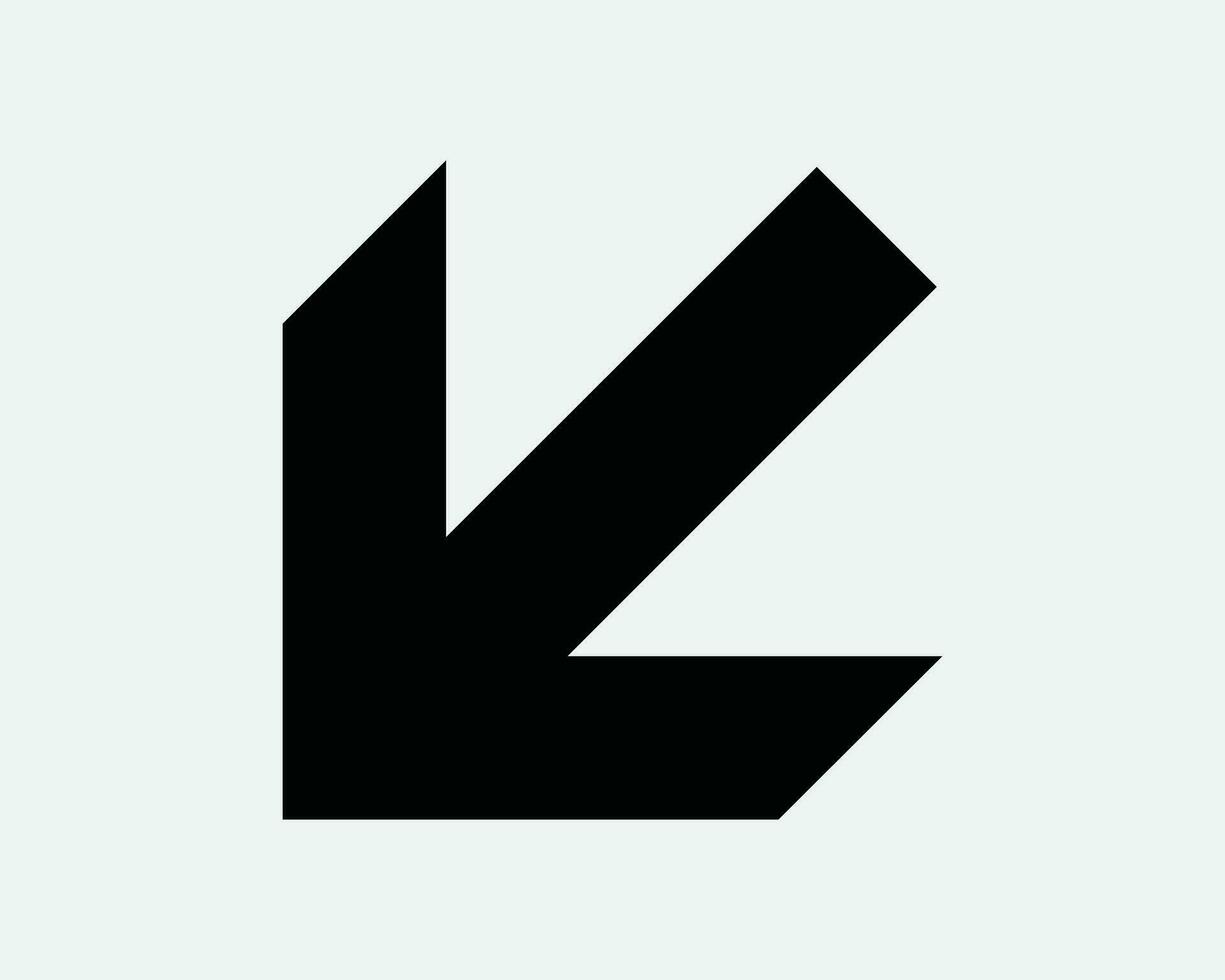 Bottom Left Arrow Icon Point Pointer Exit Path Entrance Navigation Direction Traffic Road Sign