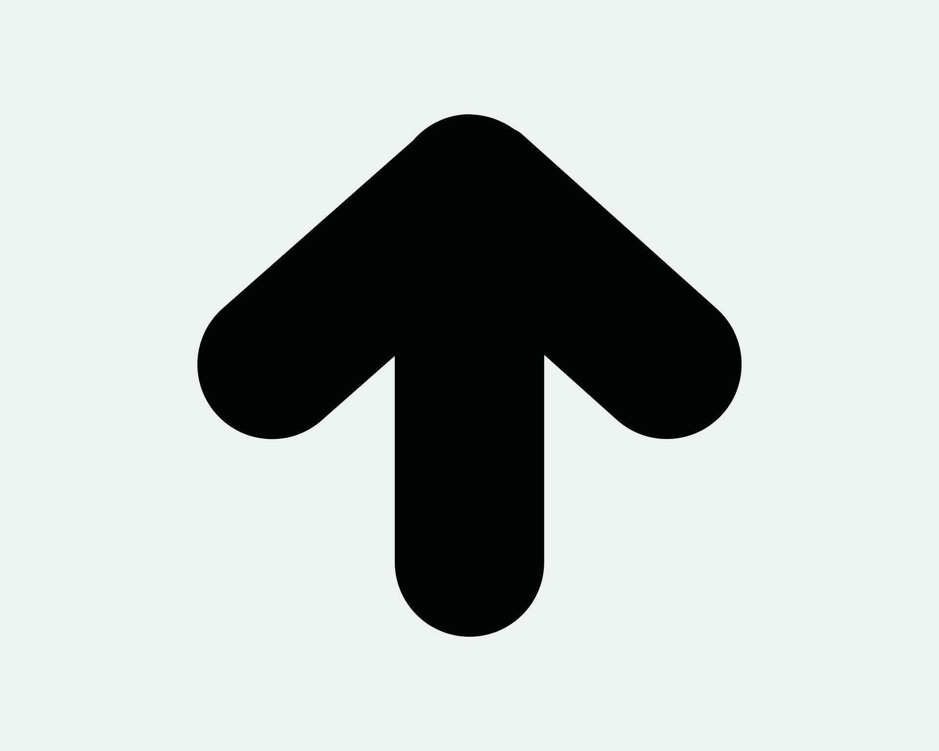 Arrow Up Icon Upload Direction Navigation Point Pointer North Position Cursor Enter Exit Path