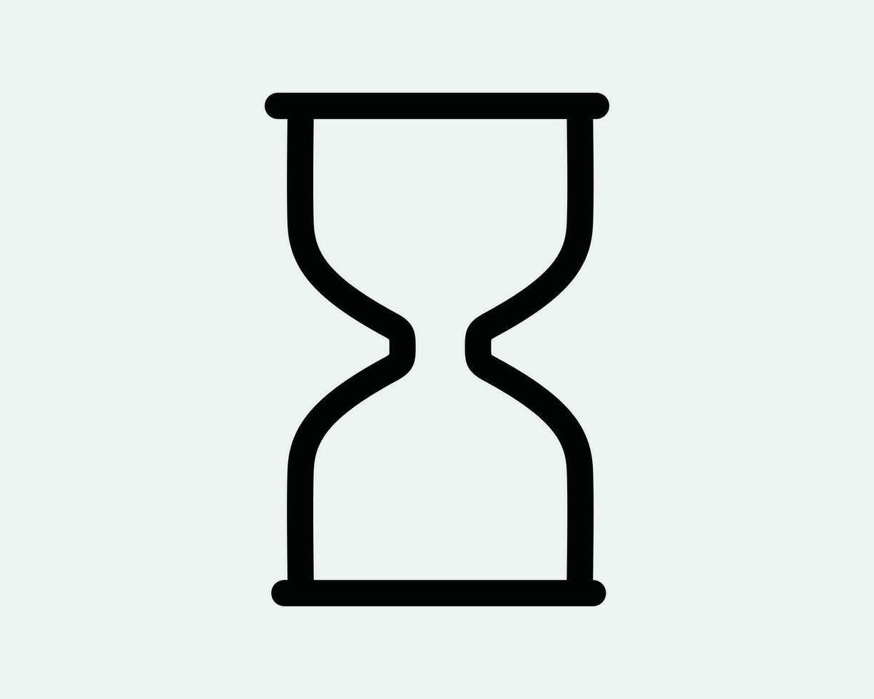 Hourglass Icon Time Clock Timer Countdown Sand Flow Measure Wait Empty