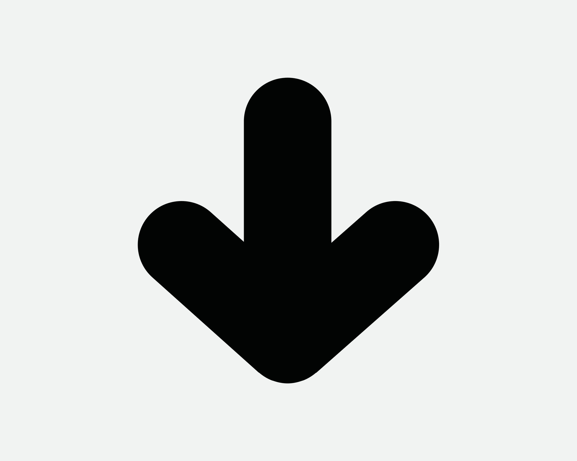 Arrow Down Icon Download Point Pointer Navigation Position Here