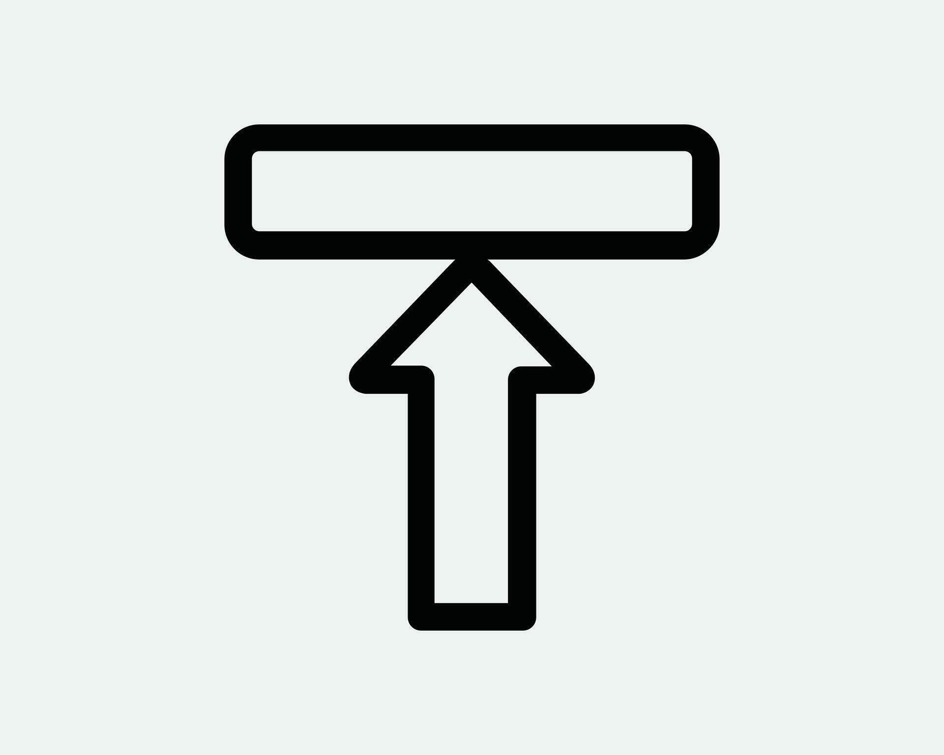 Upload Icon. Up Arrow Website Load Cloud Storage File Server Connection ...