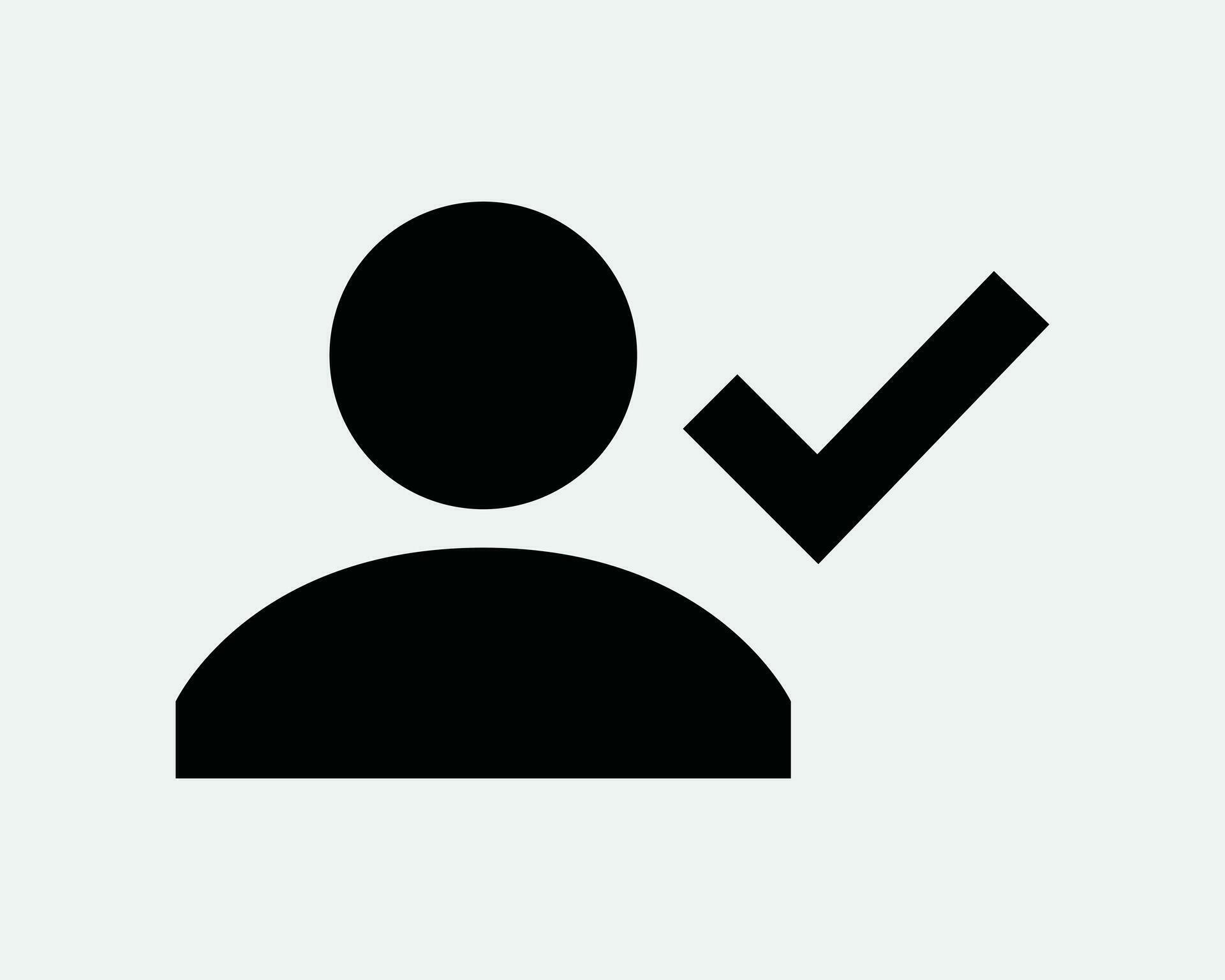 Verified User Icon Man Person Character Social Media Account Check ... Verified User Icon Man Person Character Social Media Account Check ...