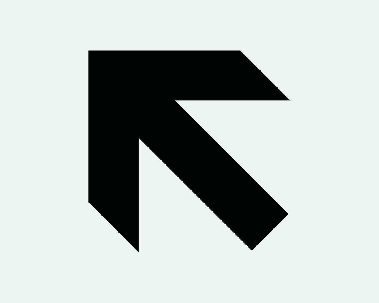 Top Left Arrow Icon Point Pointer Exit Path Entrance Navigation Direction Traffic Road Sign