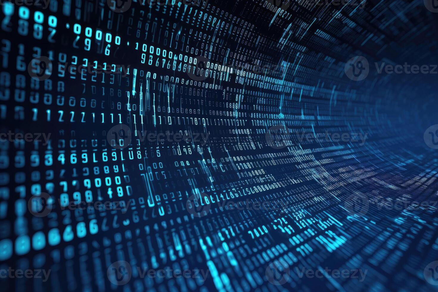 Digital Binary Data Streaming Binary Code Background Matrix Background With Digits 25935193
