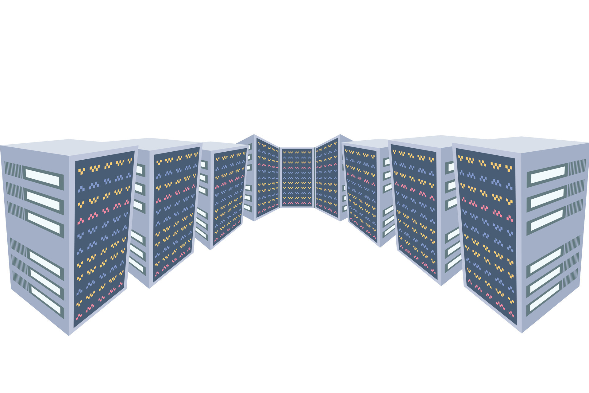 Server Room Database System Server Racks Data Protection Internet