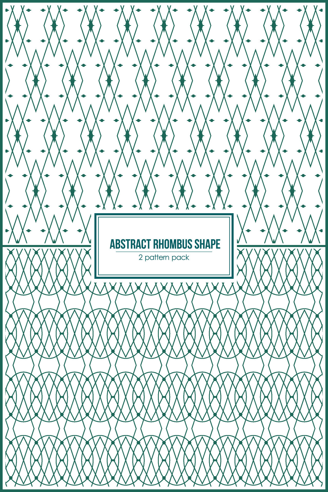 Different Style Of Two Abstract Rhombus Shape Pattern 25942639 Vector