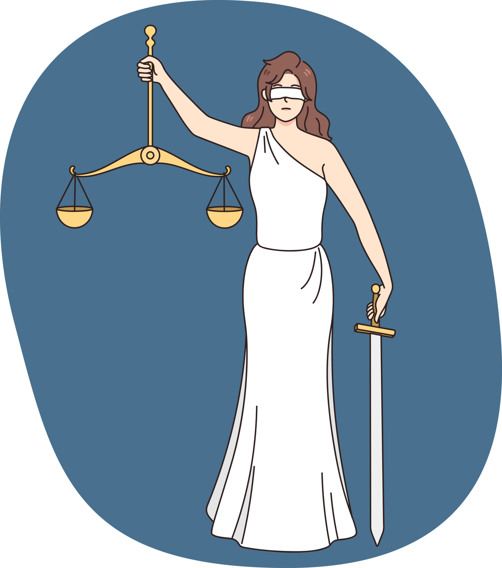 Lady justice blindfolded hold sword and scales 25943376 PNG Lady justice blindfolded hold sword and scales 25943376 PNG