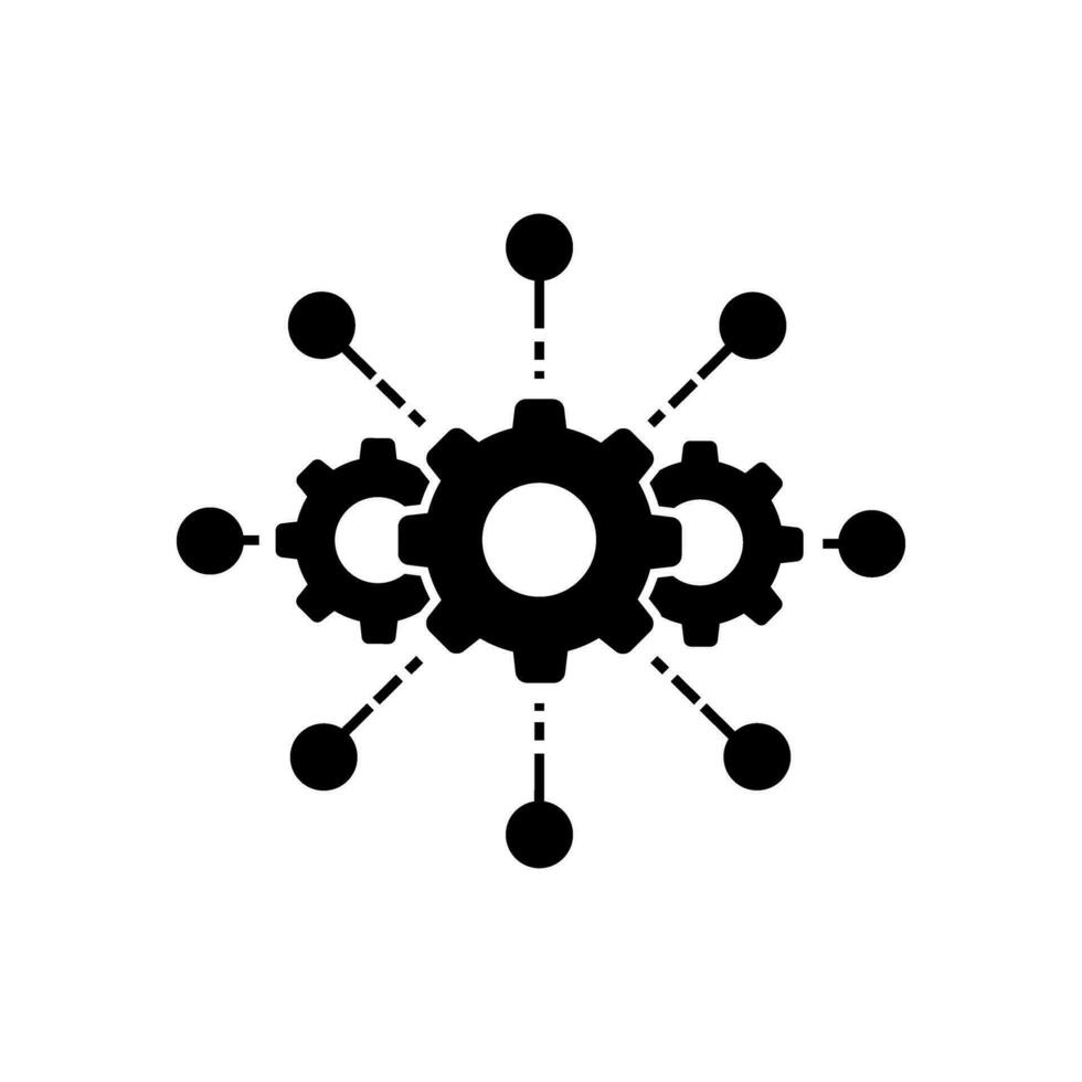 Editable icon vector. Function settings illustration sign. automated ...