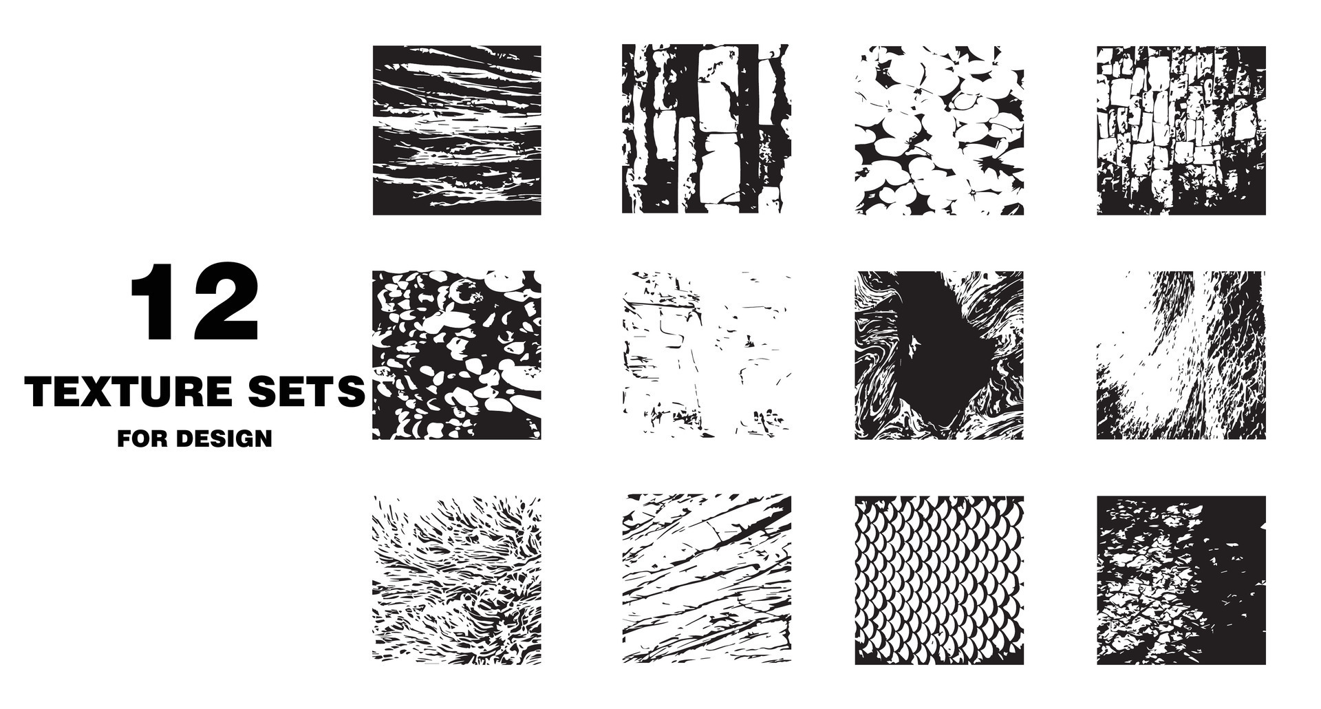 12 texture set for design graphic 25945200 Vector Art at Vecteezy