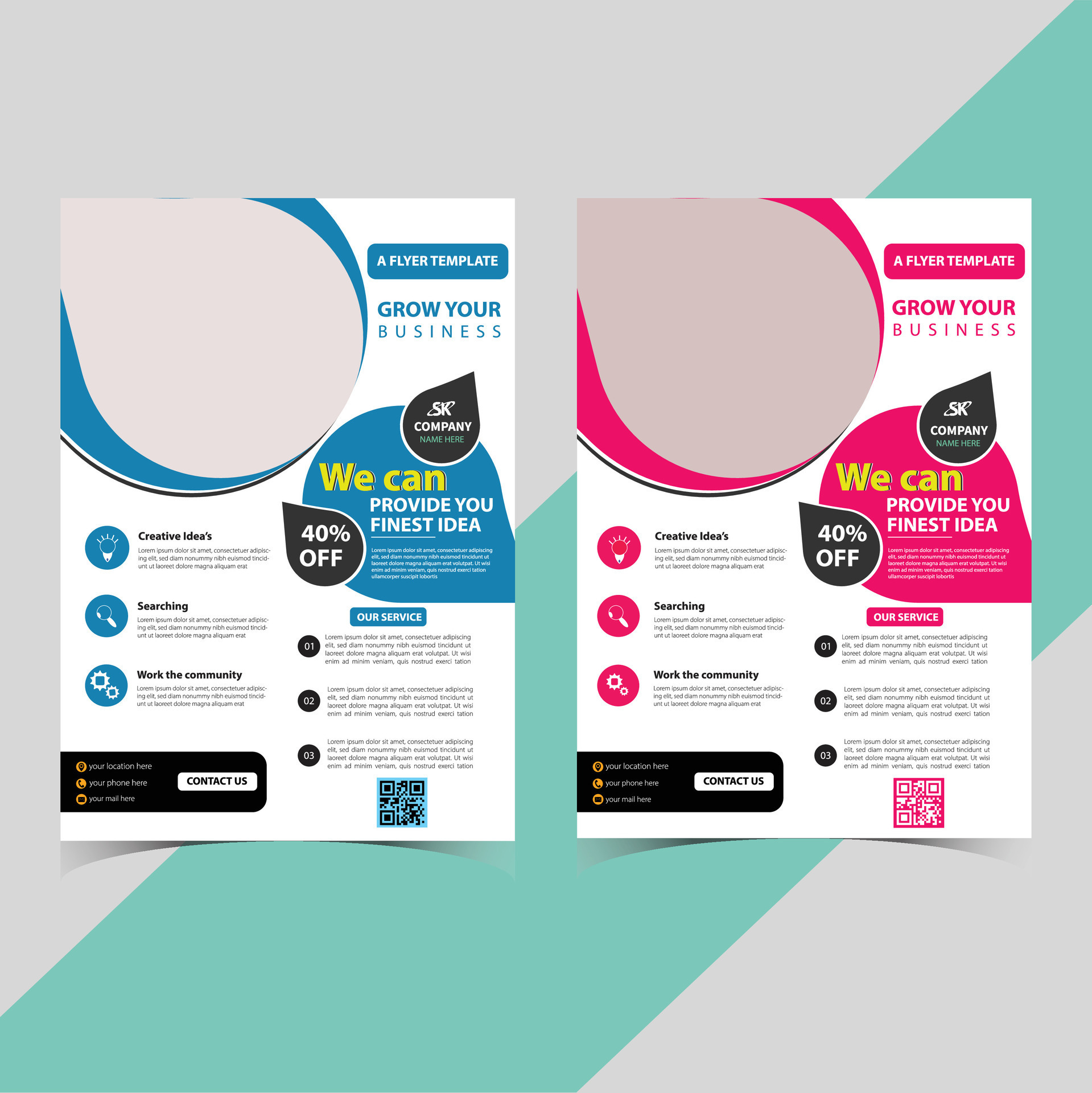 Modern eye catching flyer design 25945885 Vector Art at Vecteezy Modern eye catching flyer design 25945885 Vector Art at Vecteezy