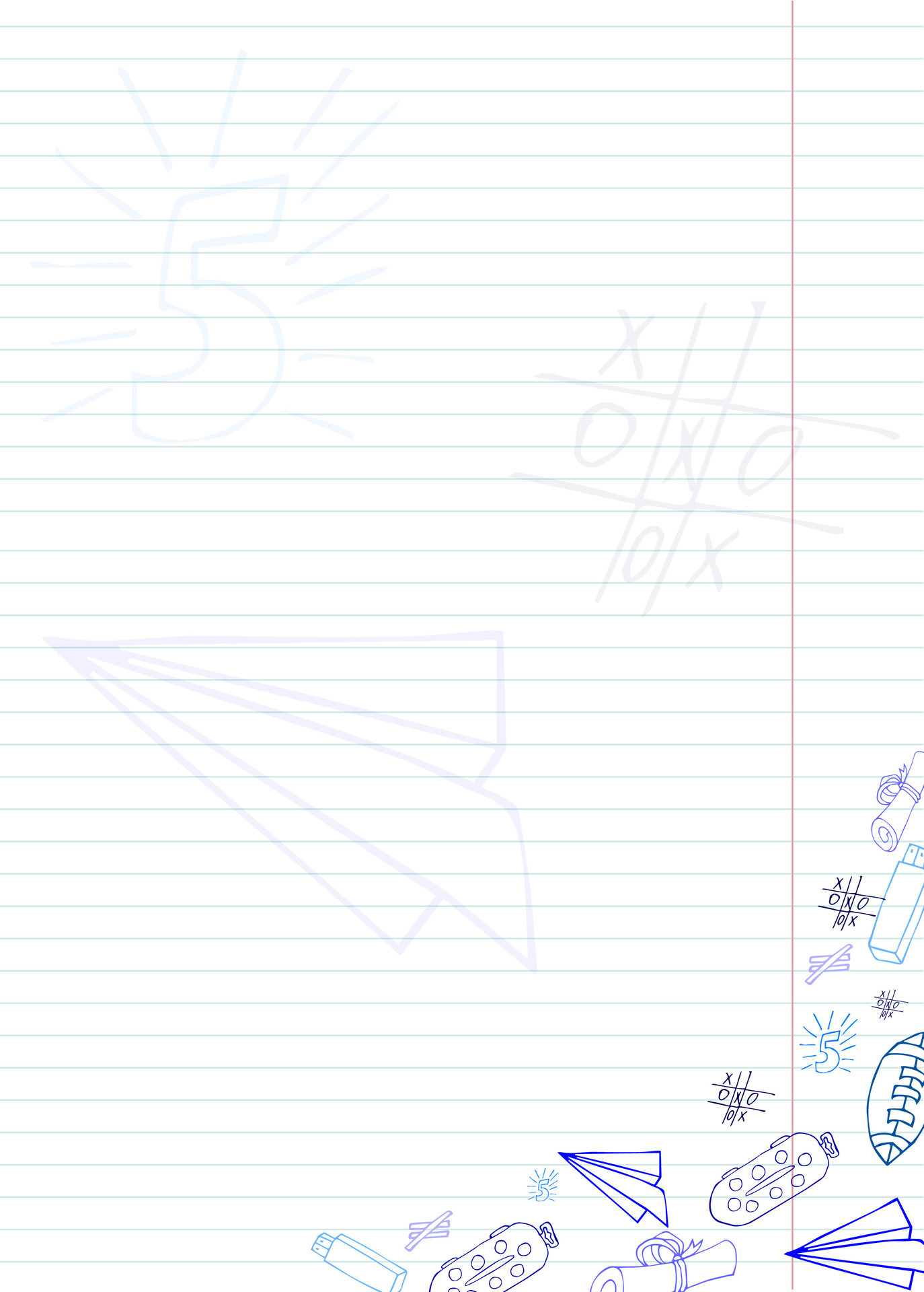 notebook sheet with design for notes 25946952 Vector Art at Vecteezy