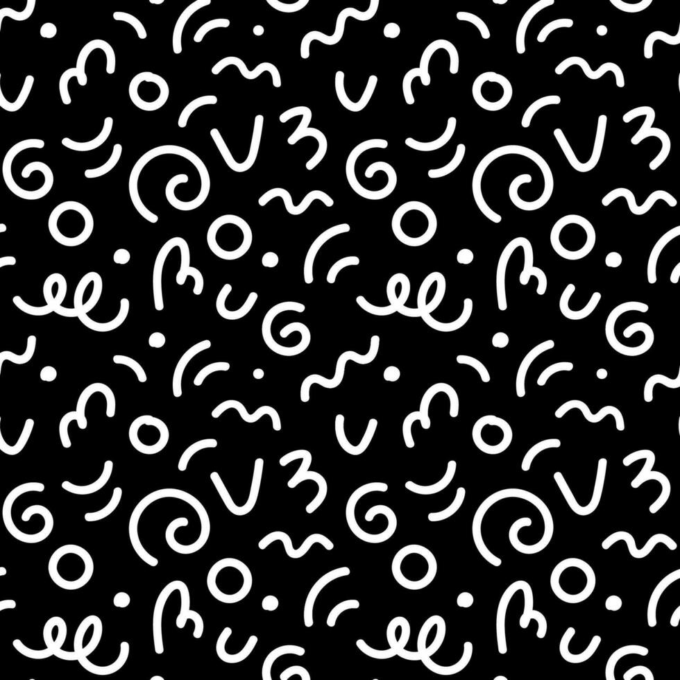 Black And White Squiggle Wallpaper at Steve Bushnell blog