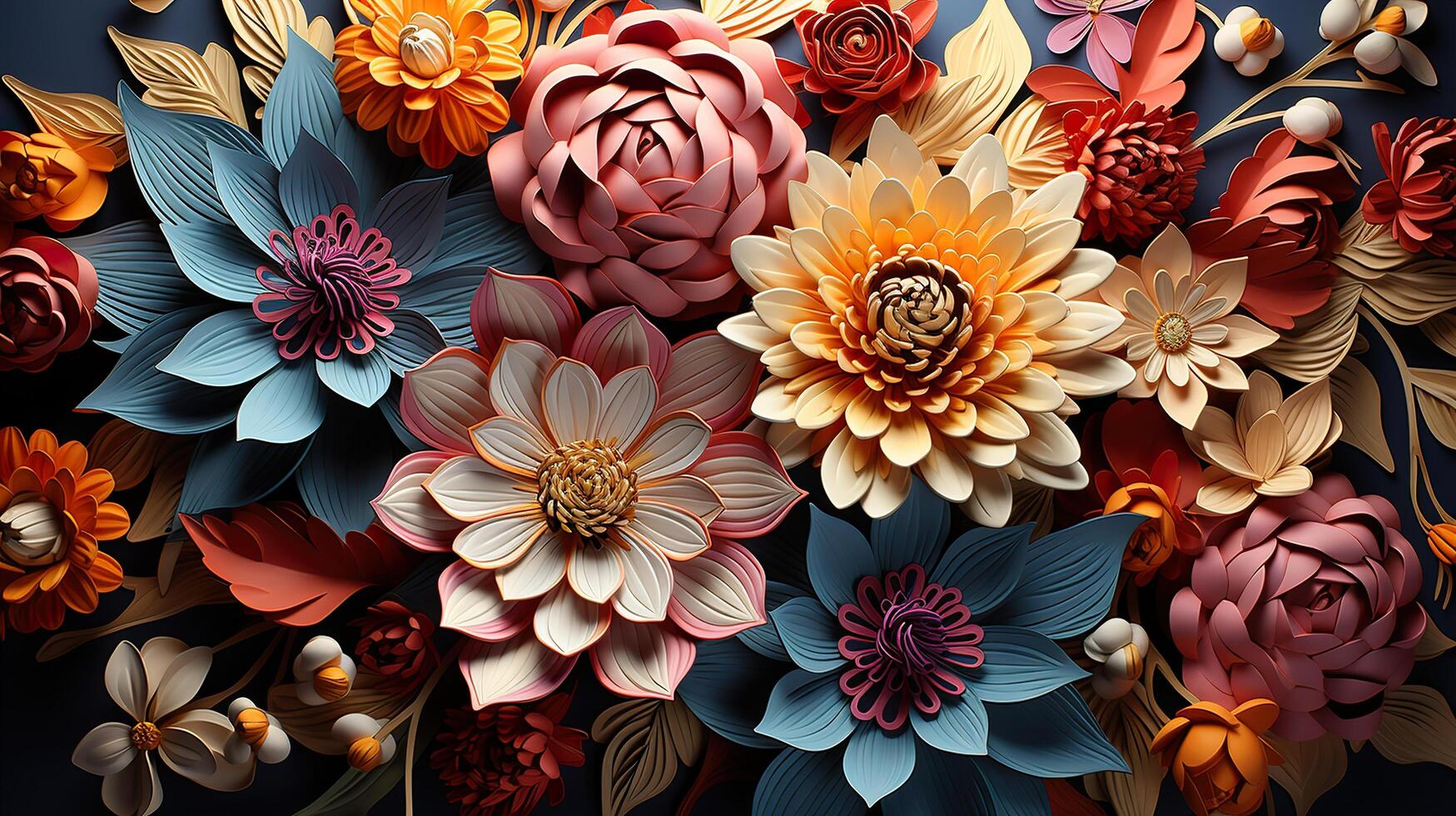 3d Colorful Royale Flower Design AI Generated 25951780 Stock Photo at ... 3d Colorful Royale Flower Design AI Generated 25951780 Stock Photo at ...