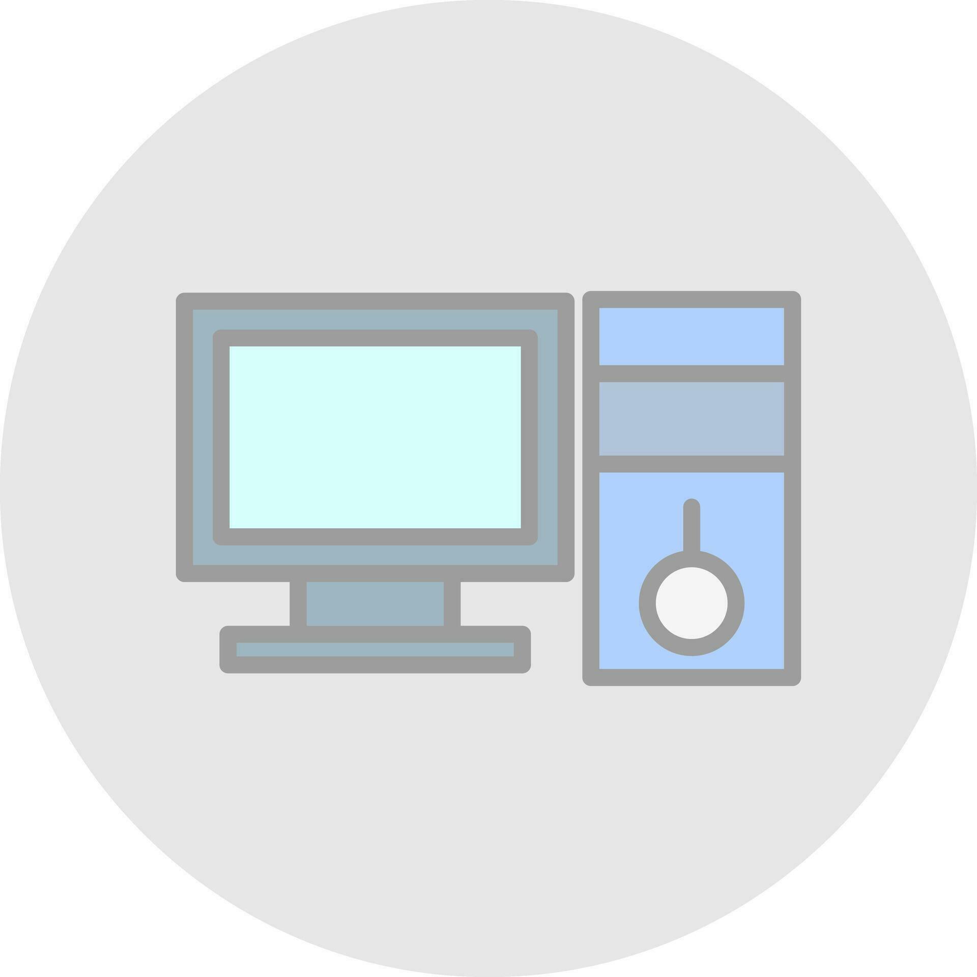 Desktop computer Vector Icon Design 25954094 Vector Art at Vecteezy