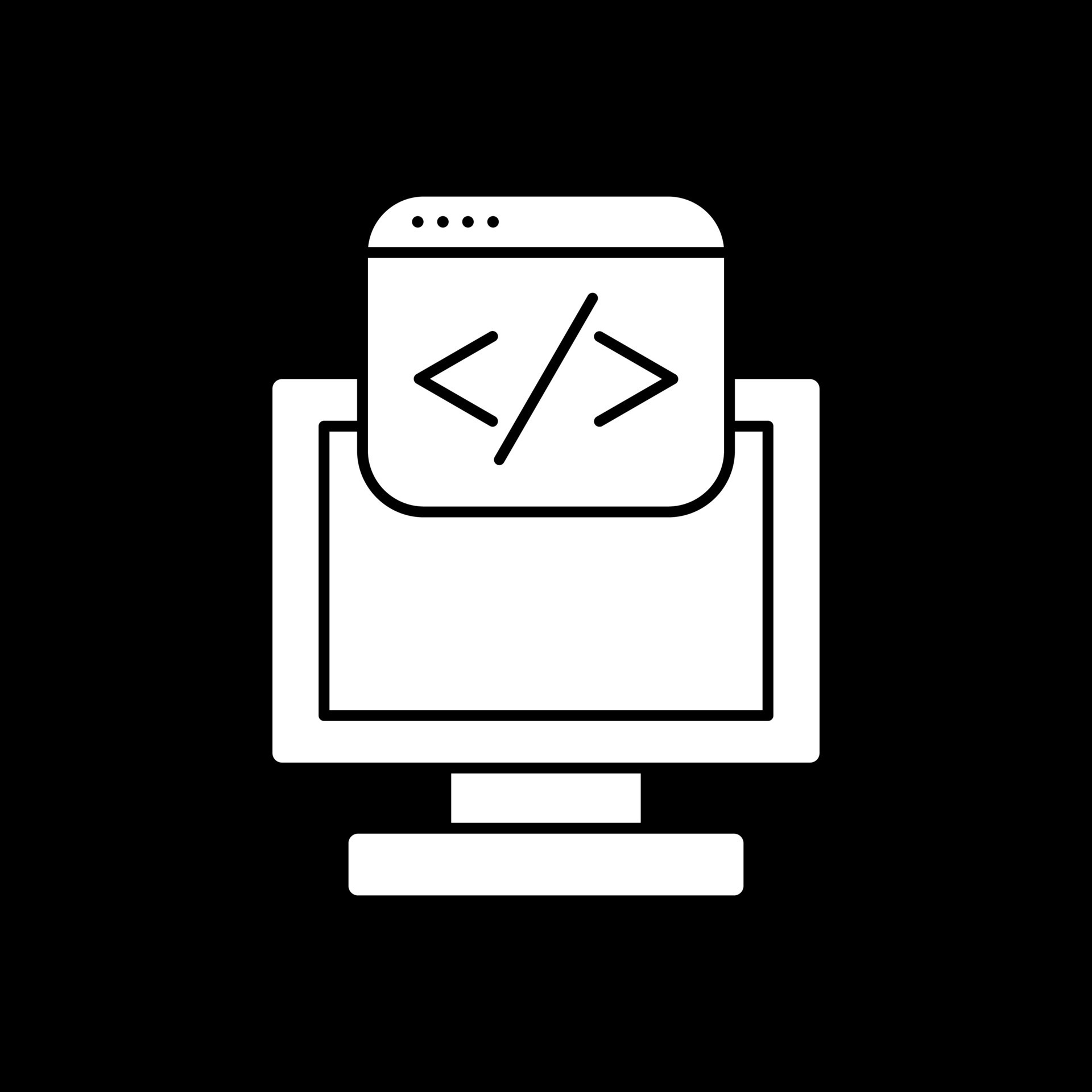 Web Programming Vector Icon Design 25984852 Vector Art At Vecteezy