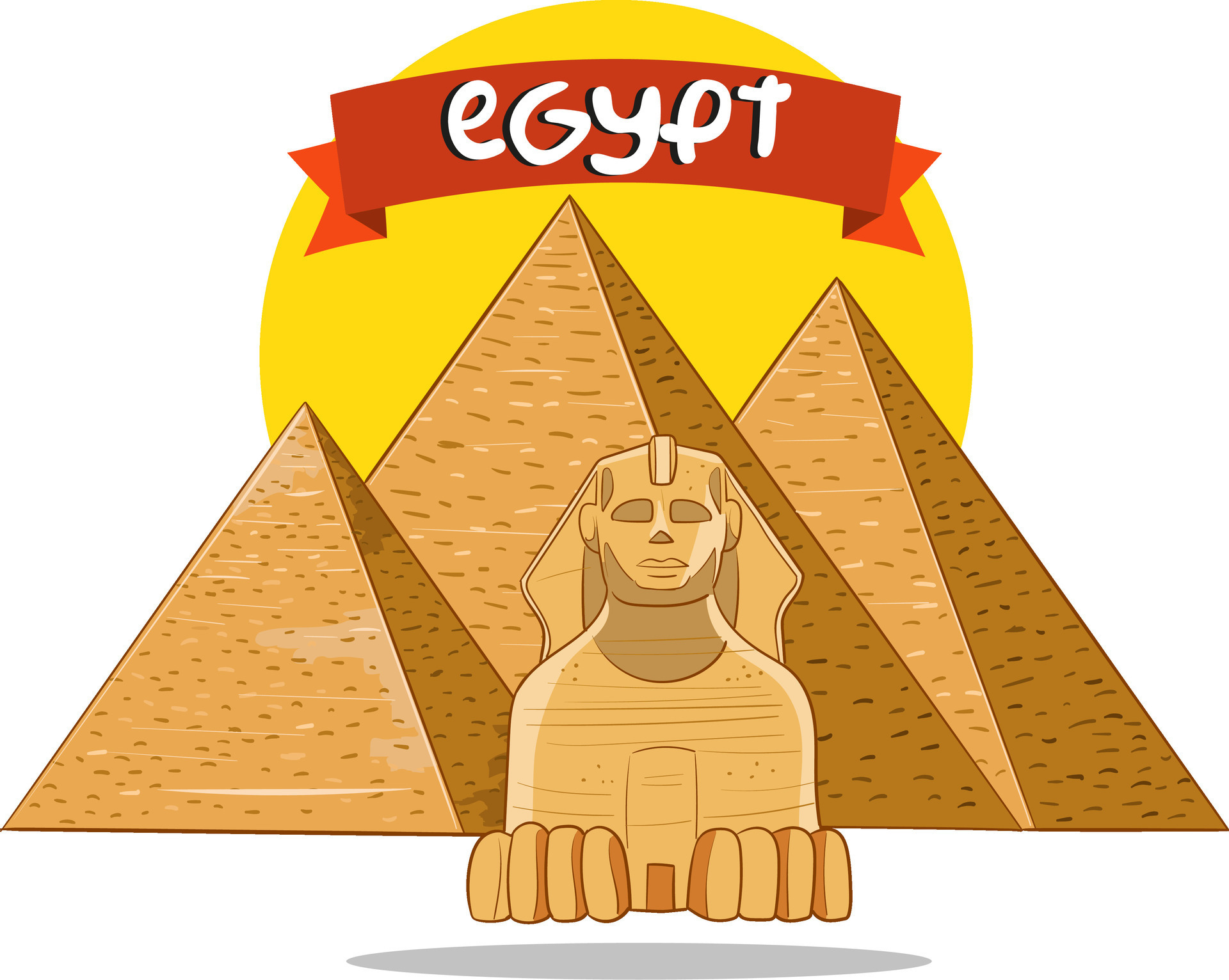 Pyramids Of Egypt Cartoons
