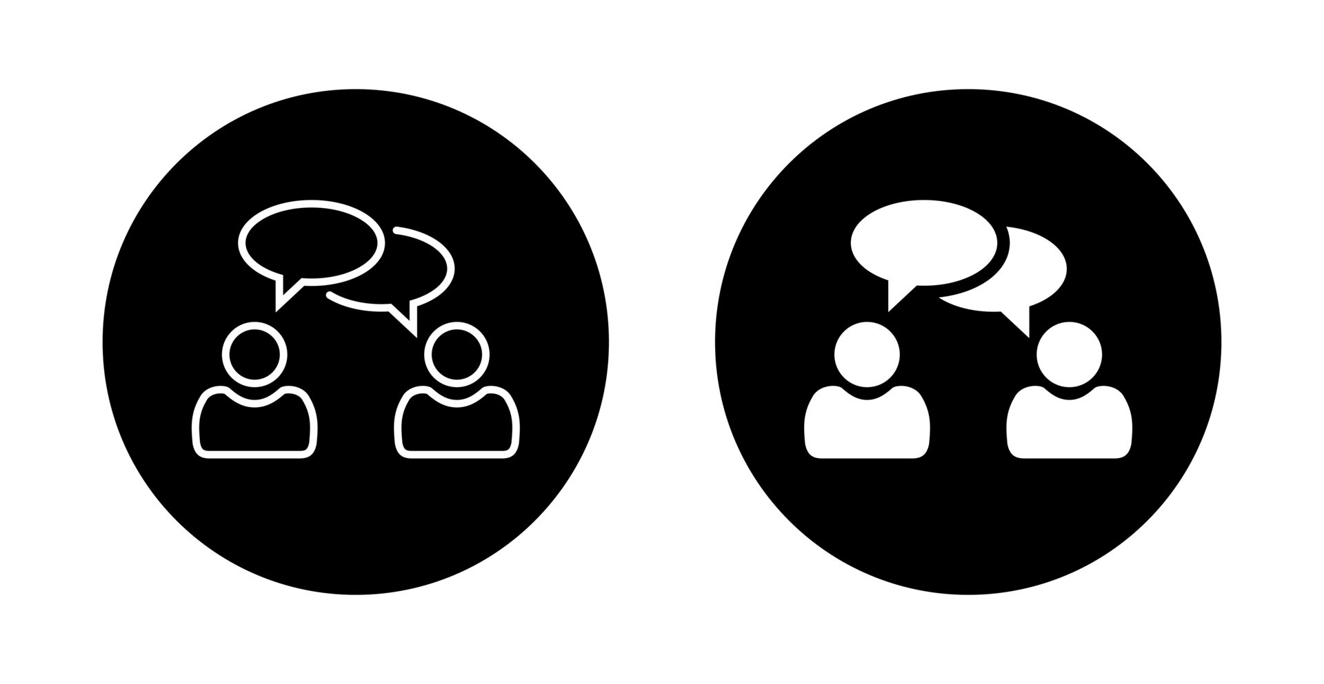 Talk people icon vector. Conversation, discussion concept 26019614 ... Talk people icon vector. Conversation, discussion concept 26019614 ...
