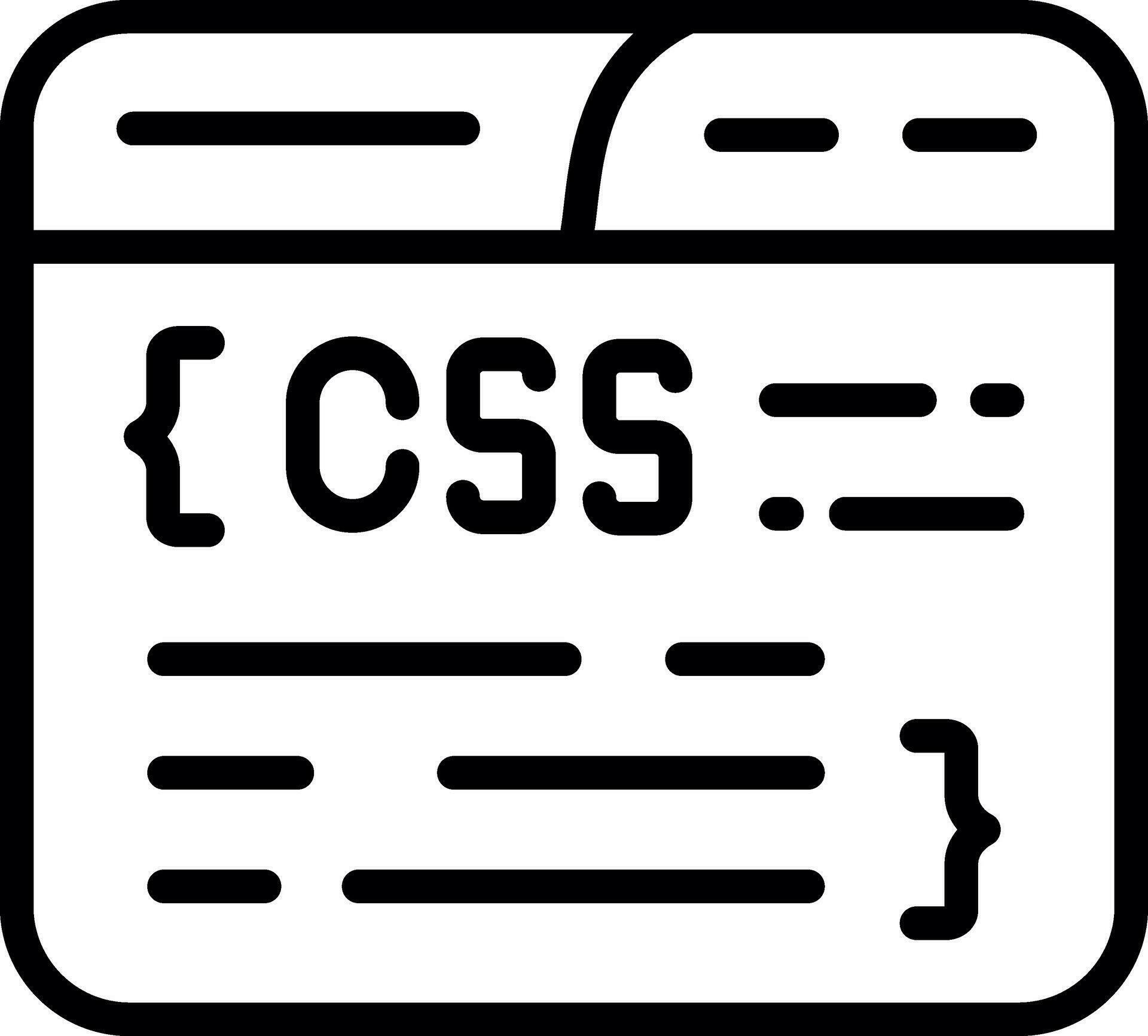 Css Coding Vector Icon Design 26023474 Vector Art At Vecteezy