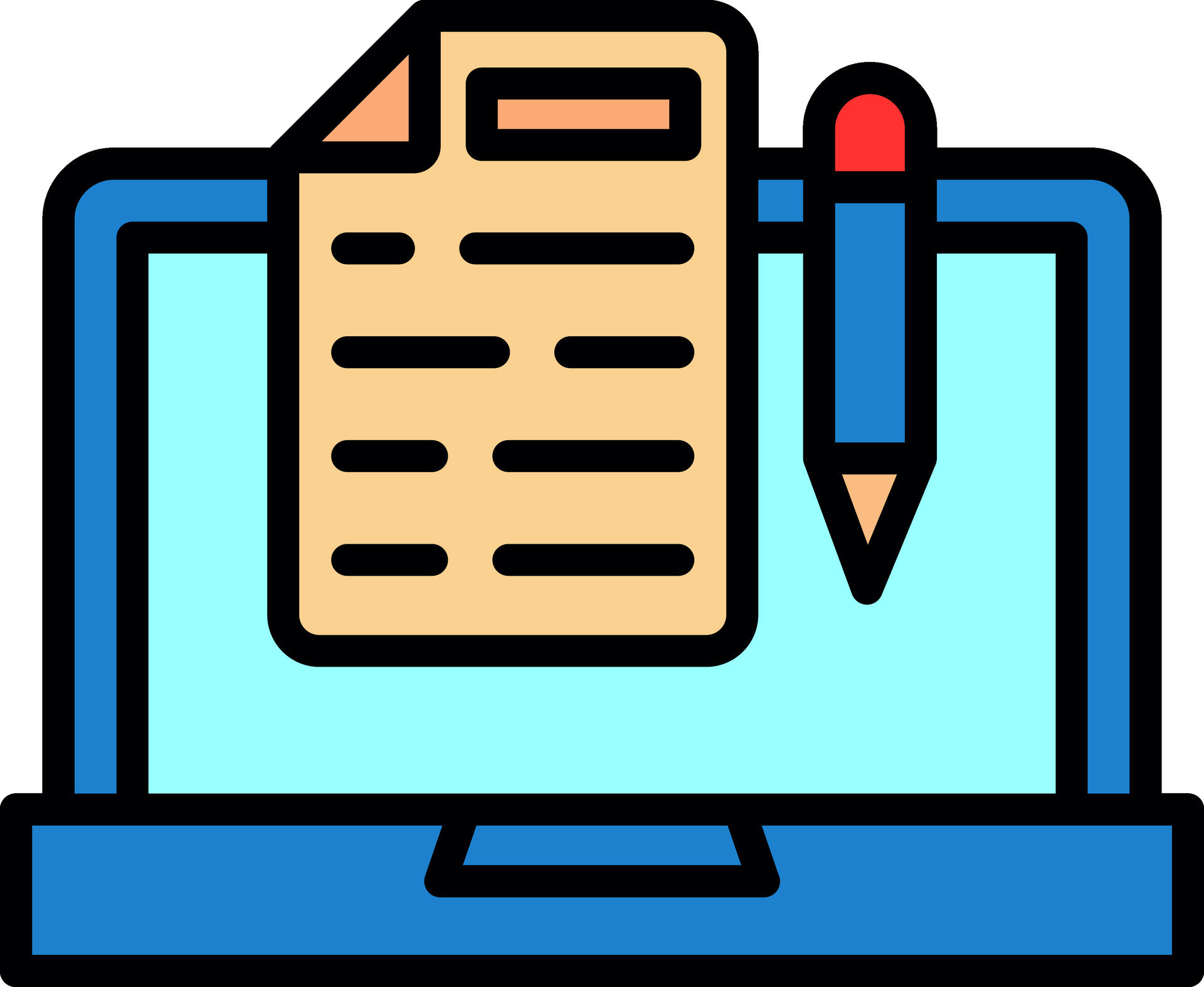 diseño de icono de vector de computadora 26024771 Vector en Vecteezy