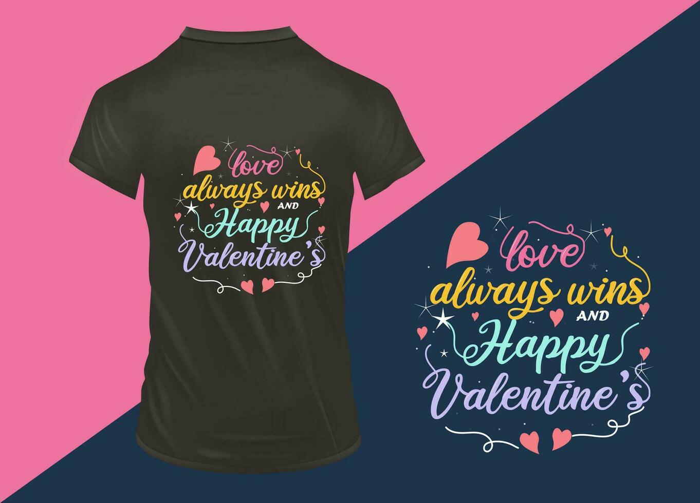 Graphic T Shirt Design Love Slogan With Cute Bear Toy Vector