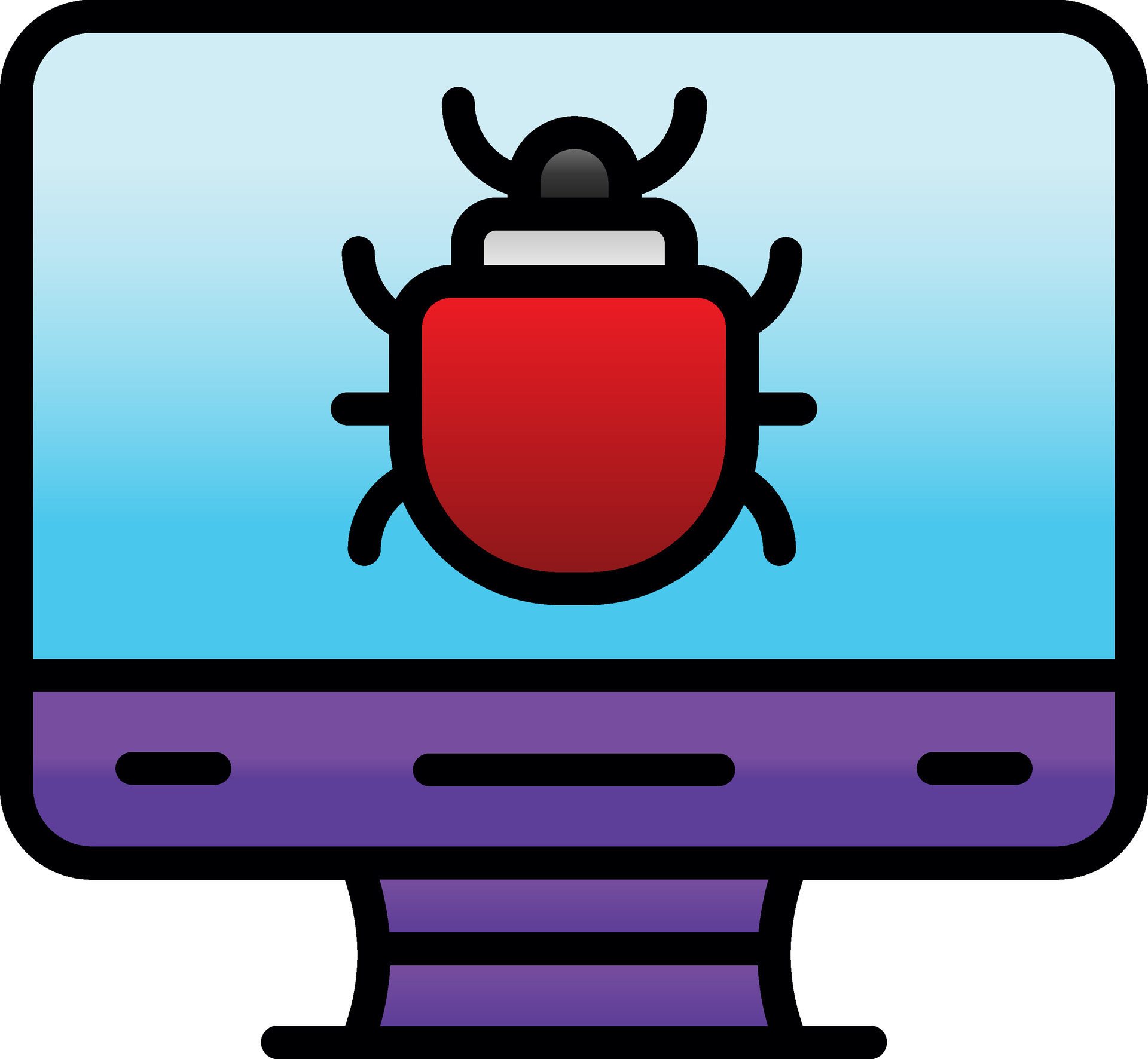 Computer Bug Vector Icon Design 26027165 Vector Art At Vecteezy