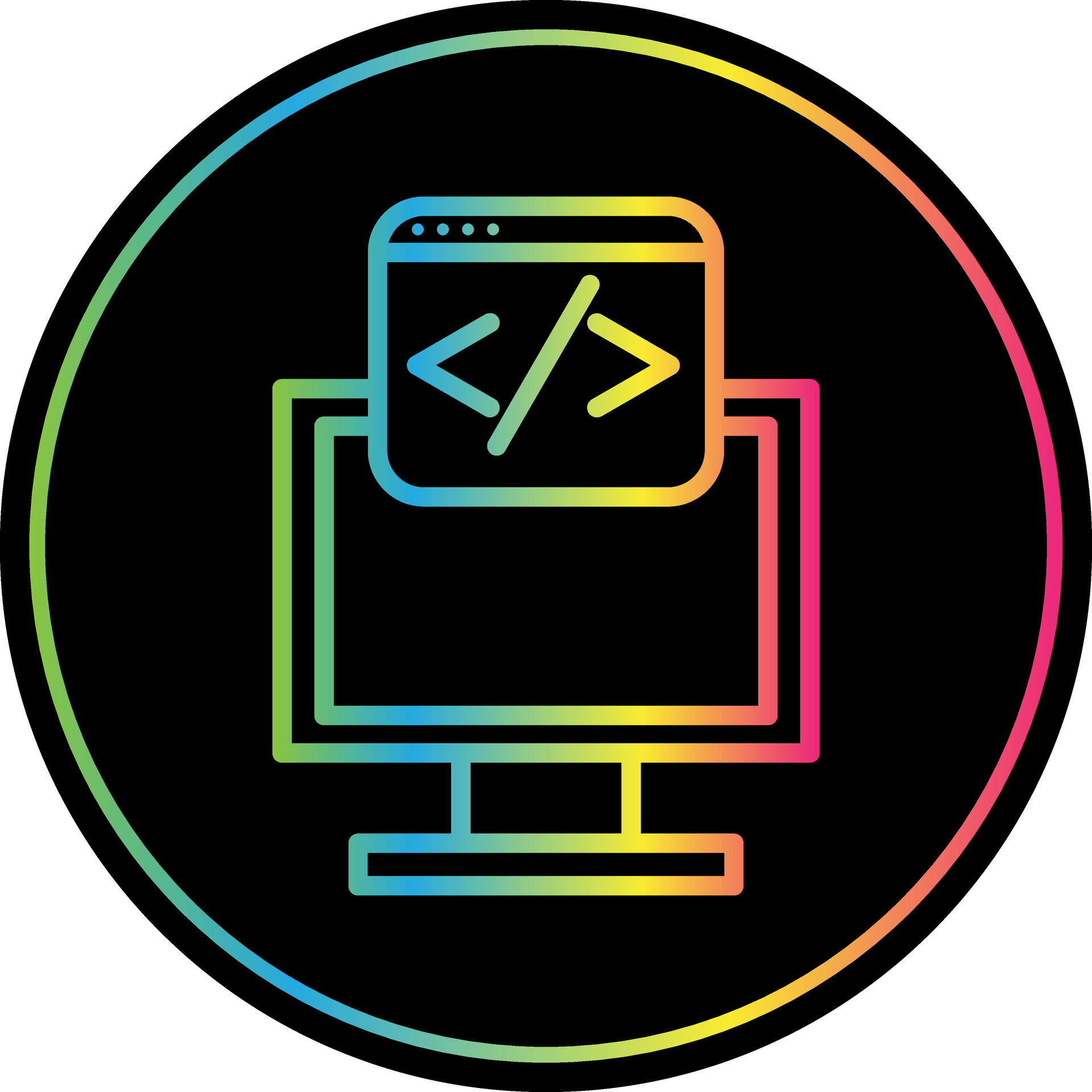 Web Programming Vector Icon Design 26029281 Vector Art At Vecteezy