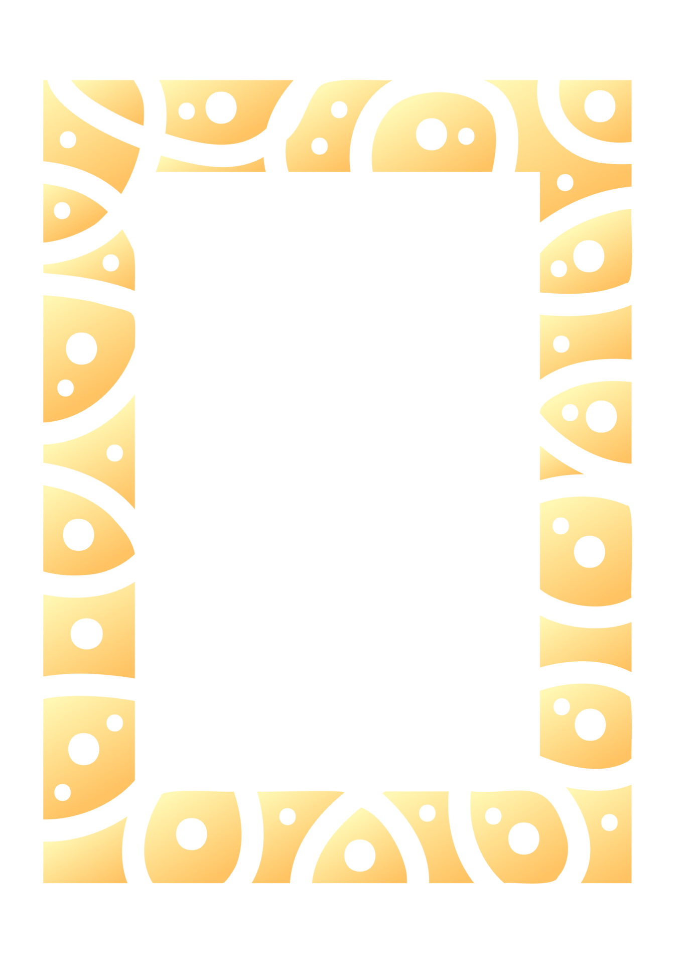 Abstract Rectangle Frame Vertical Rectangular Golden Framepng With