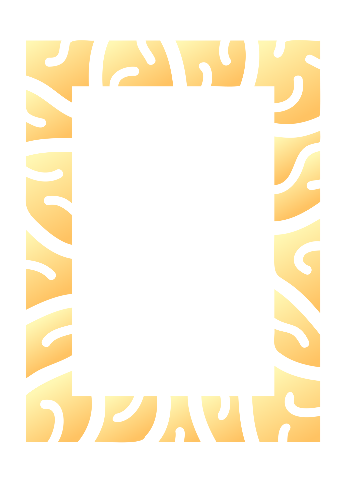 Abstract Rectangle Frame Vertical Rectangular Golden Framepng With