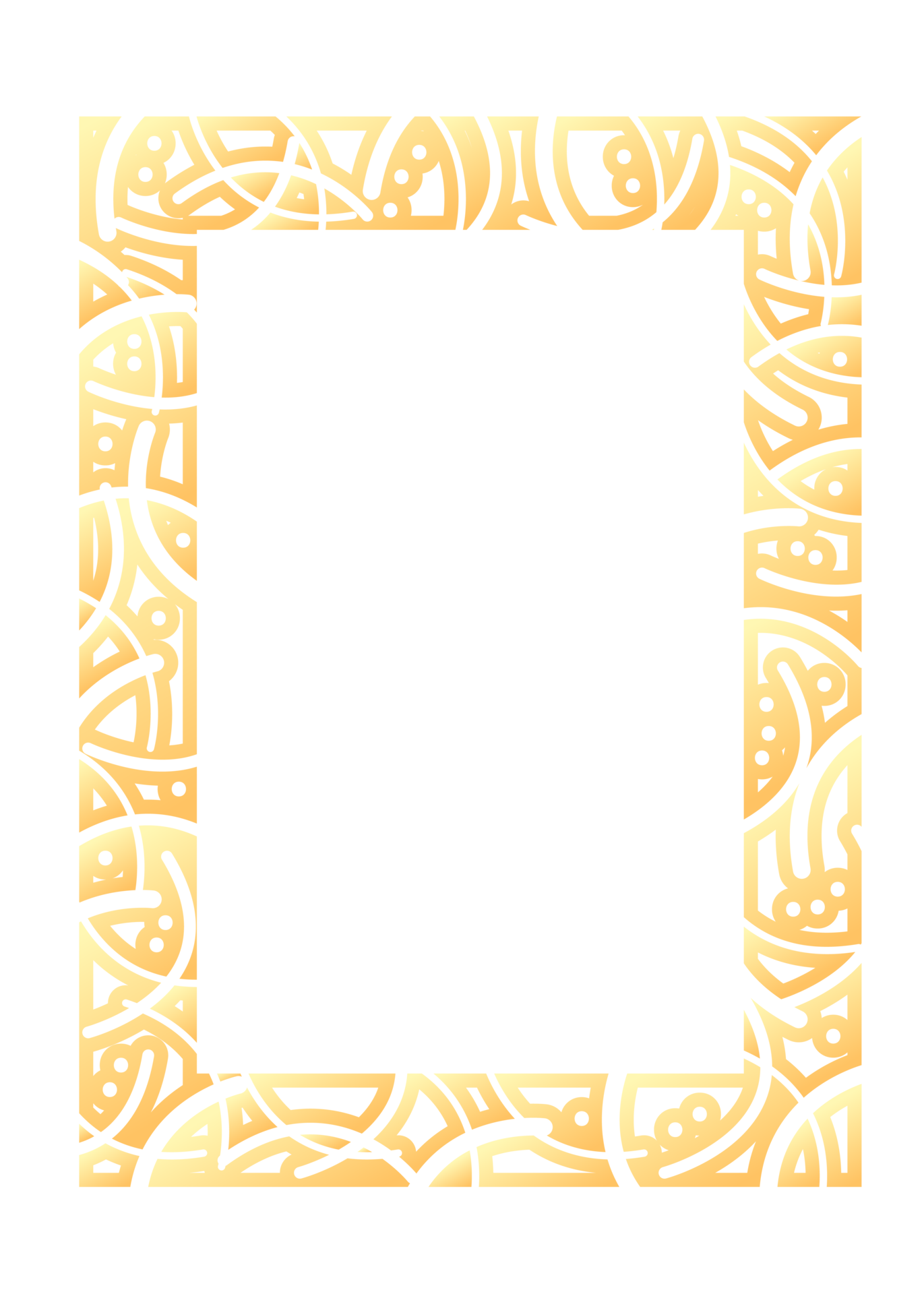Abstract Rectangle Frame Vertical Rectangular Golden Framepng With