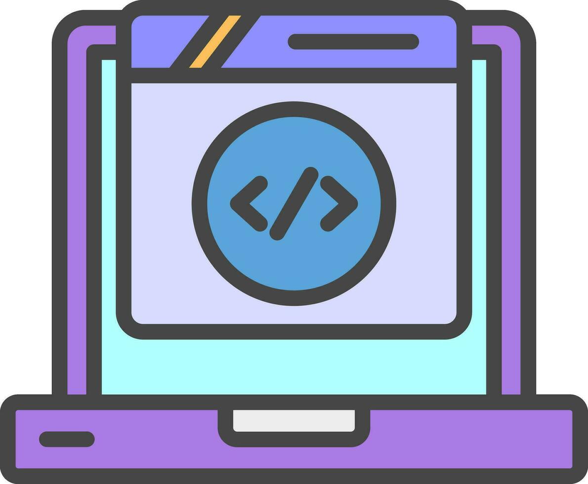 Web Coding Vector Icon Design 26042480 Vector Art at Vecteezy