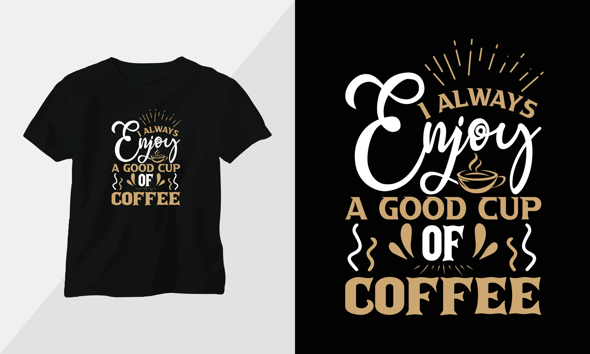 Coffee Lover T-shirt Design Template vector print ready 26042661 Vector ...