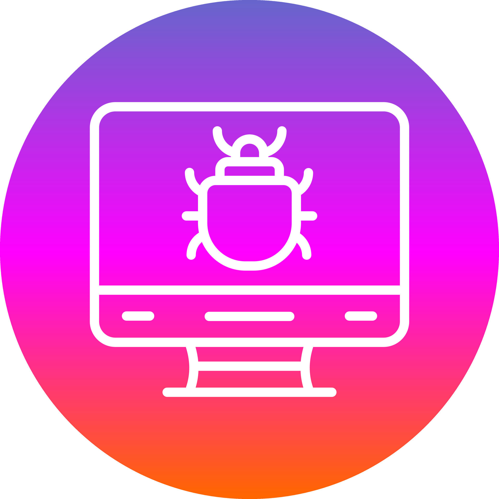 Computer Bug Vector Icon Design 26043633 Vector Art At Vecteezy